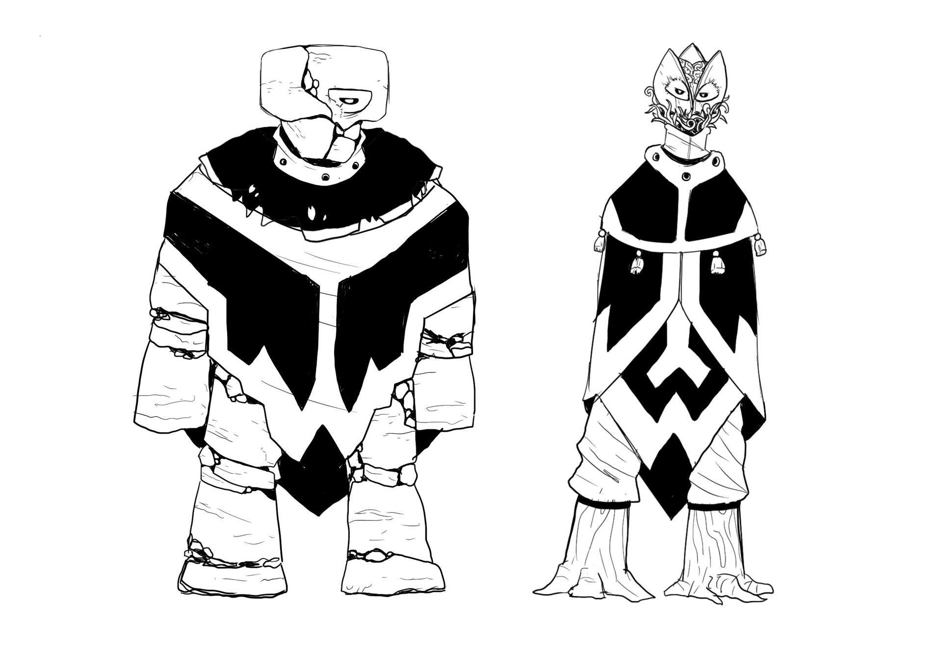 ArtStation - 2 Elemental Character Sketches