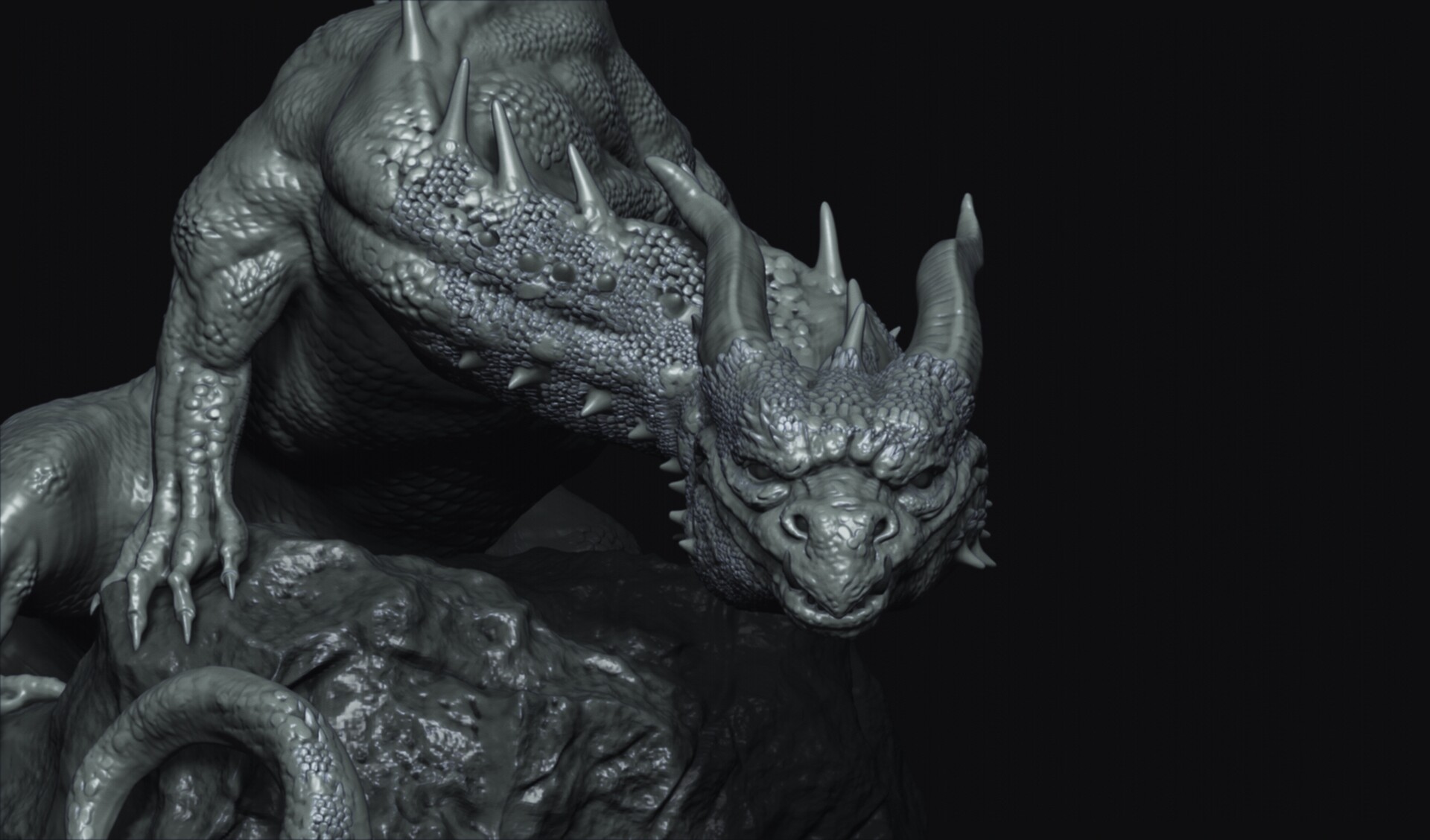 ArtStation - 3D print Miniature Dragon.