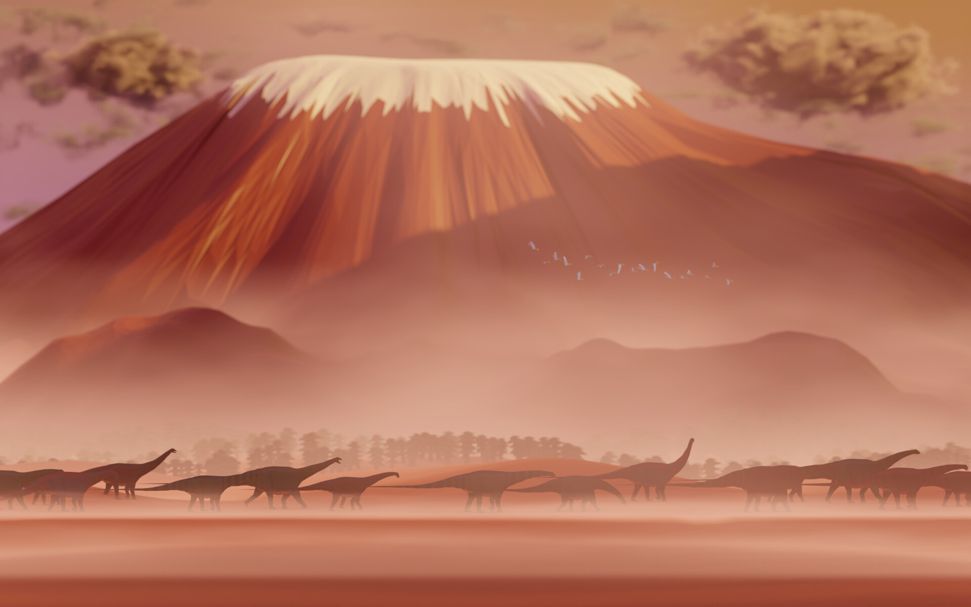 ArtStation - The Brontosaurus Herd