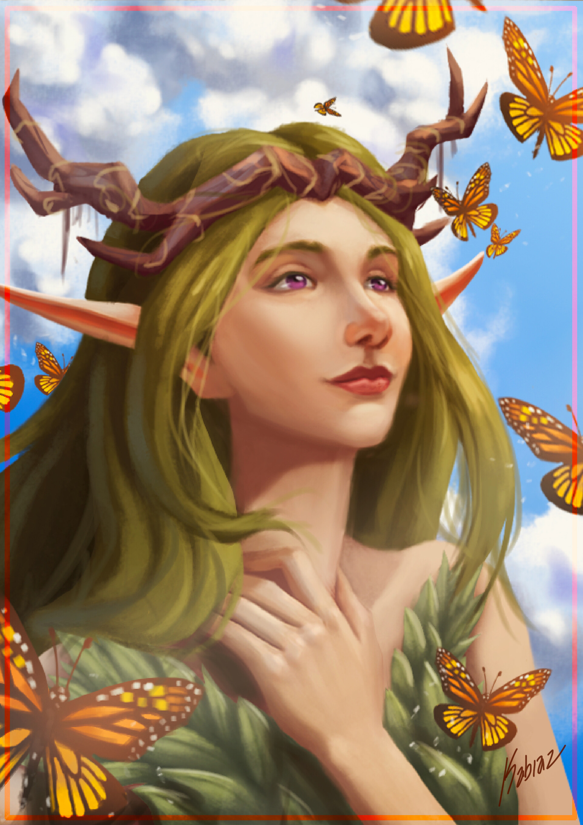 ArtStation - Butterfly Druid