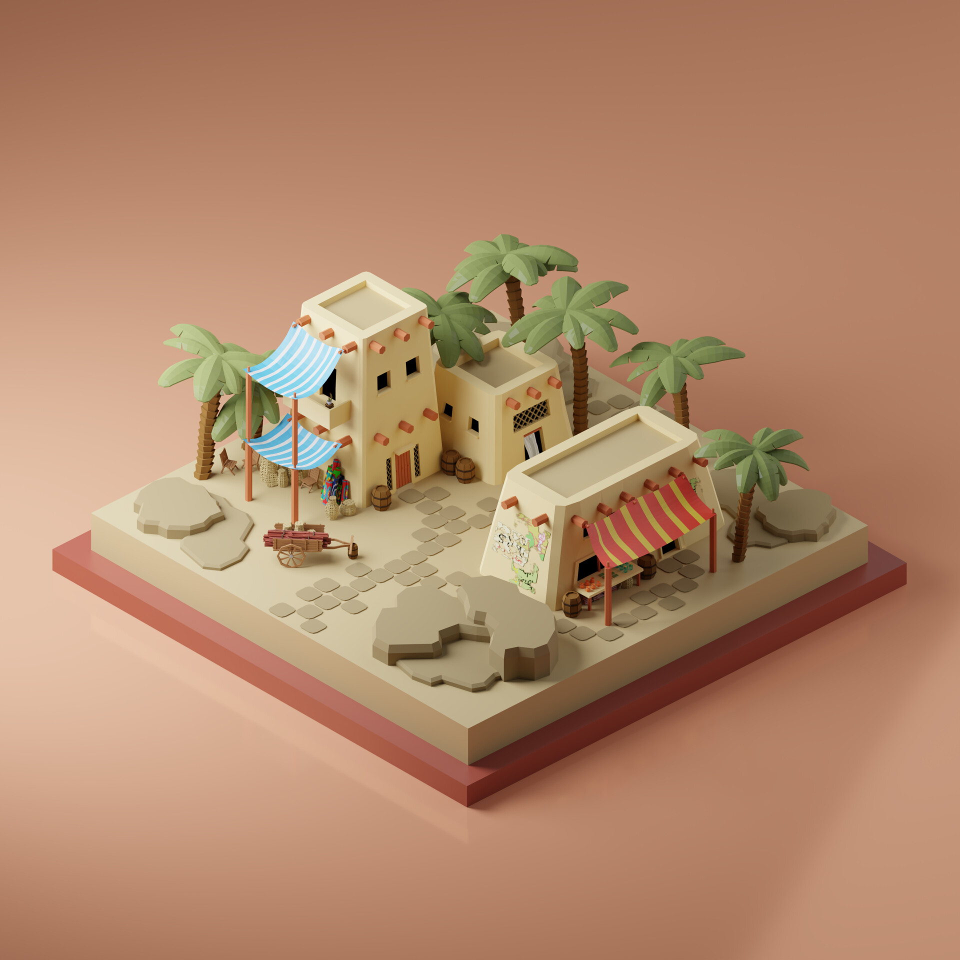 ArtStation - Desert Town