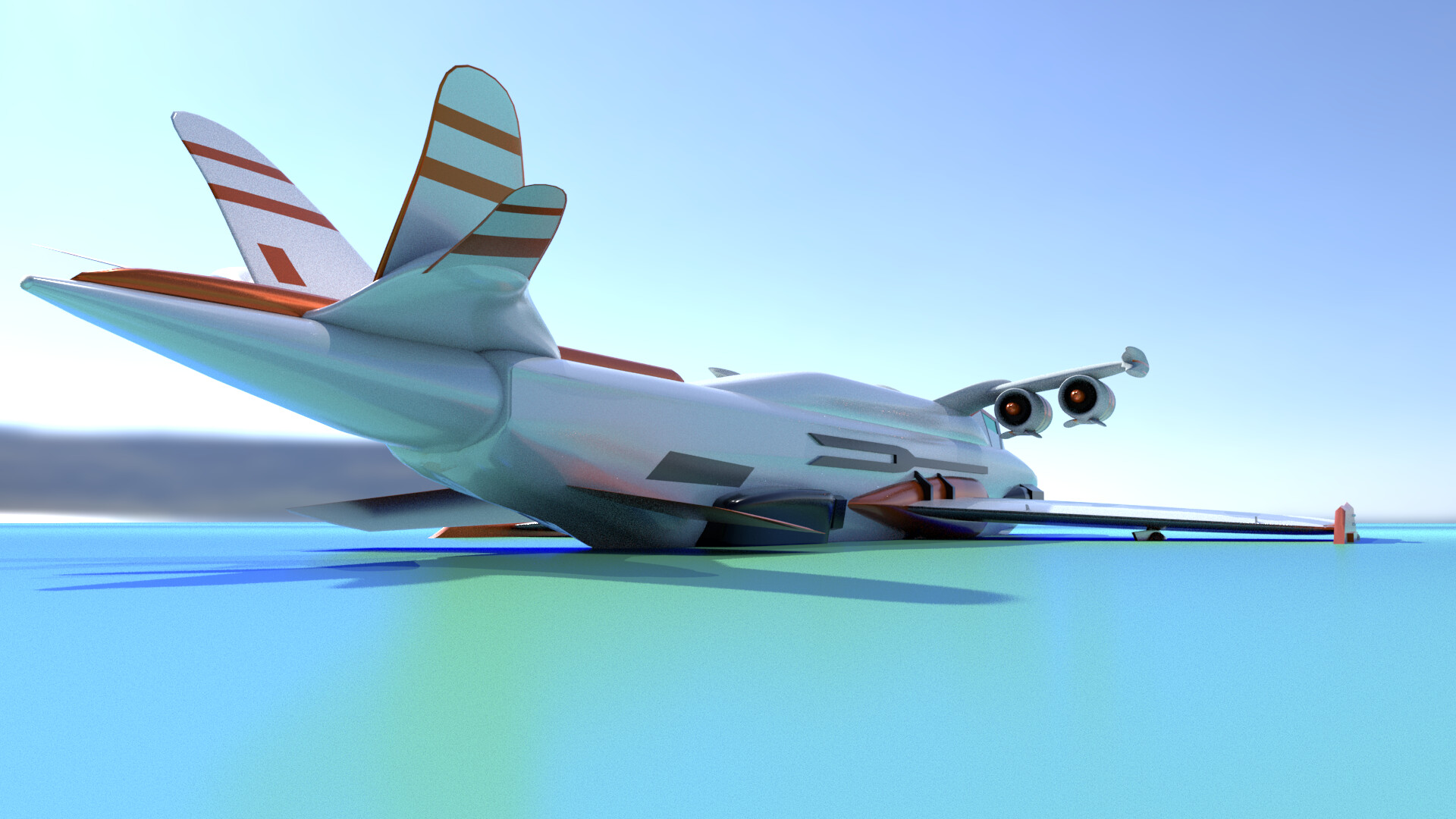 ArtStation - Ekranoplan model