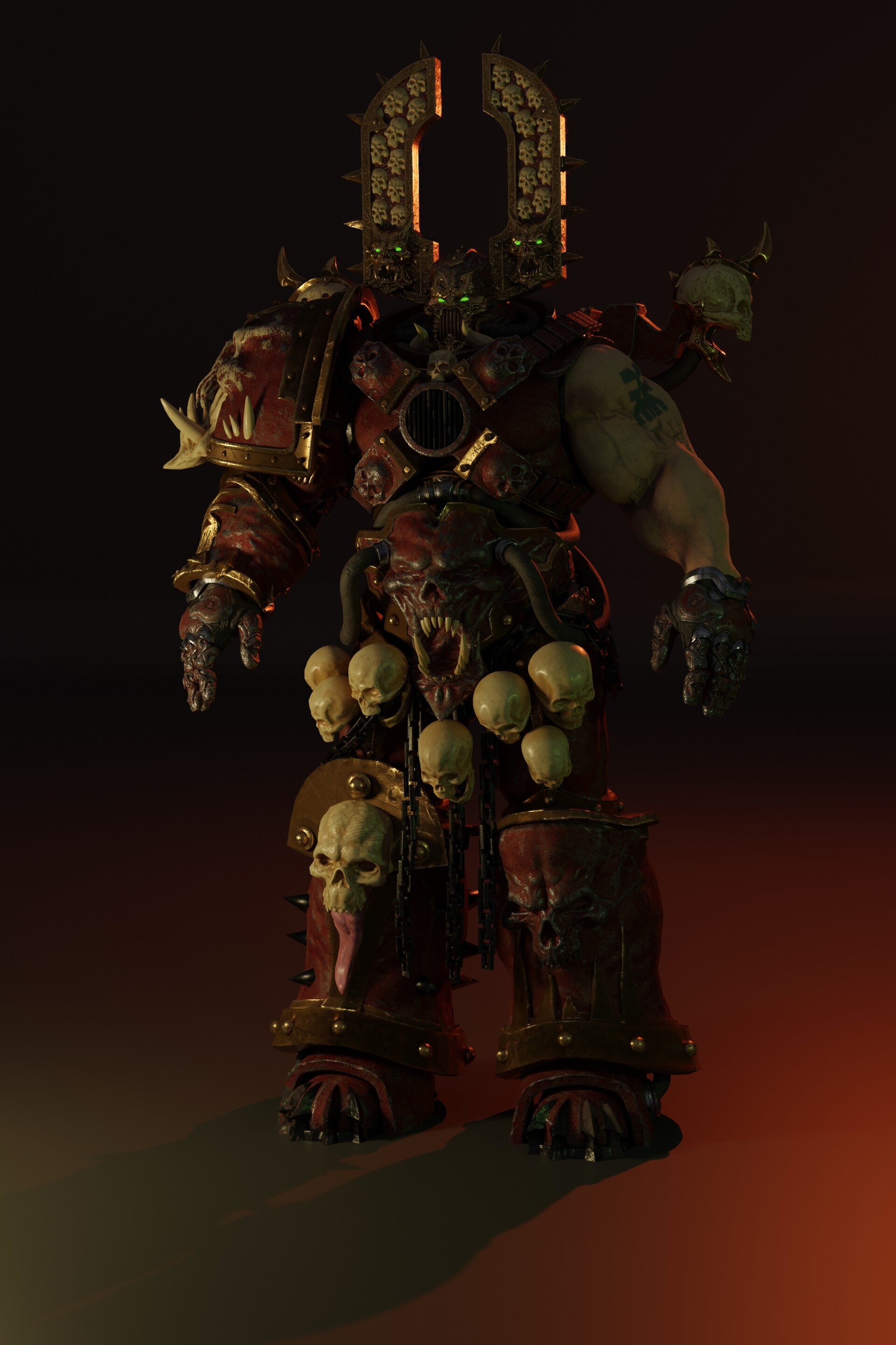 ArtStation - Practice "Kharn the betrayer" colored