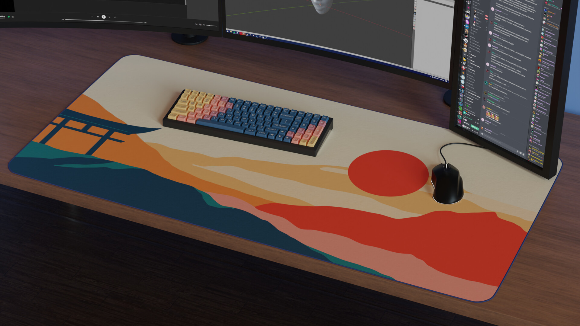 ArtStation - Keyboard and mousepad designs.