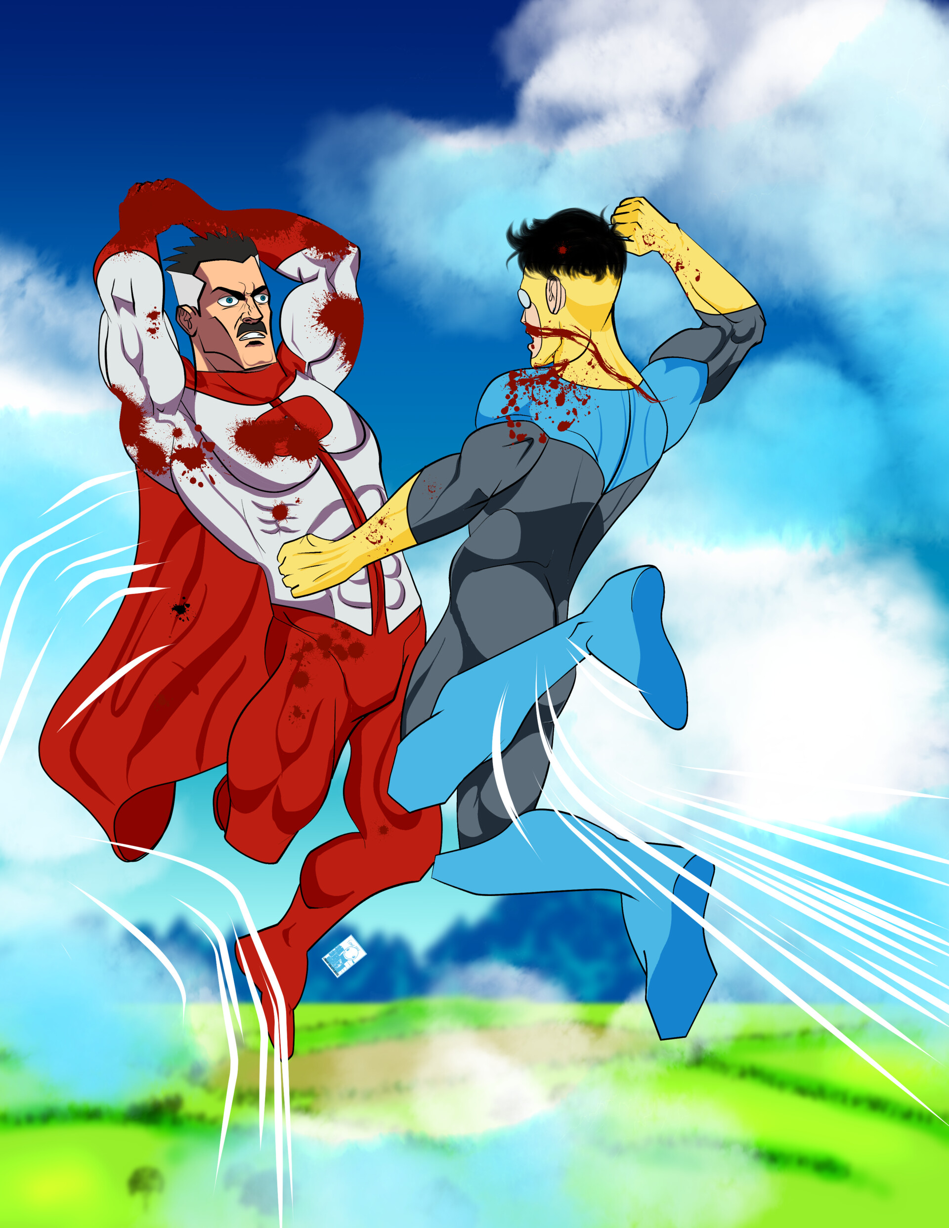 ArtStation - Omni-Man and Invincible