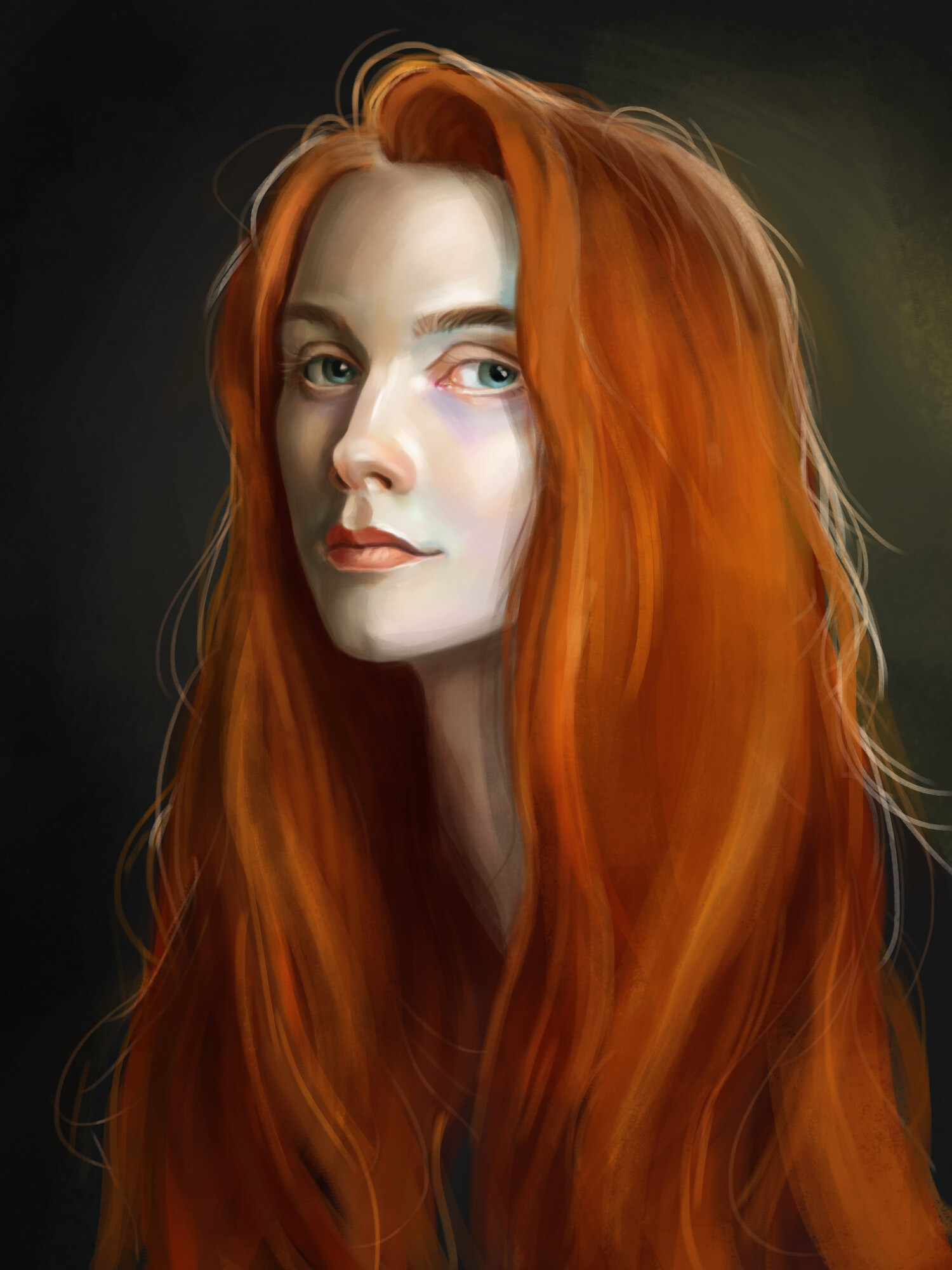 ArtStation - Red hair
