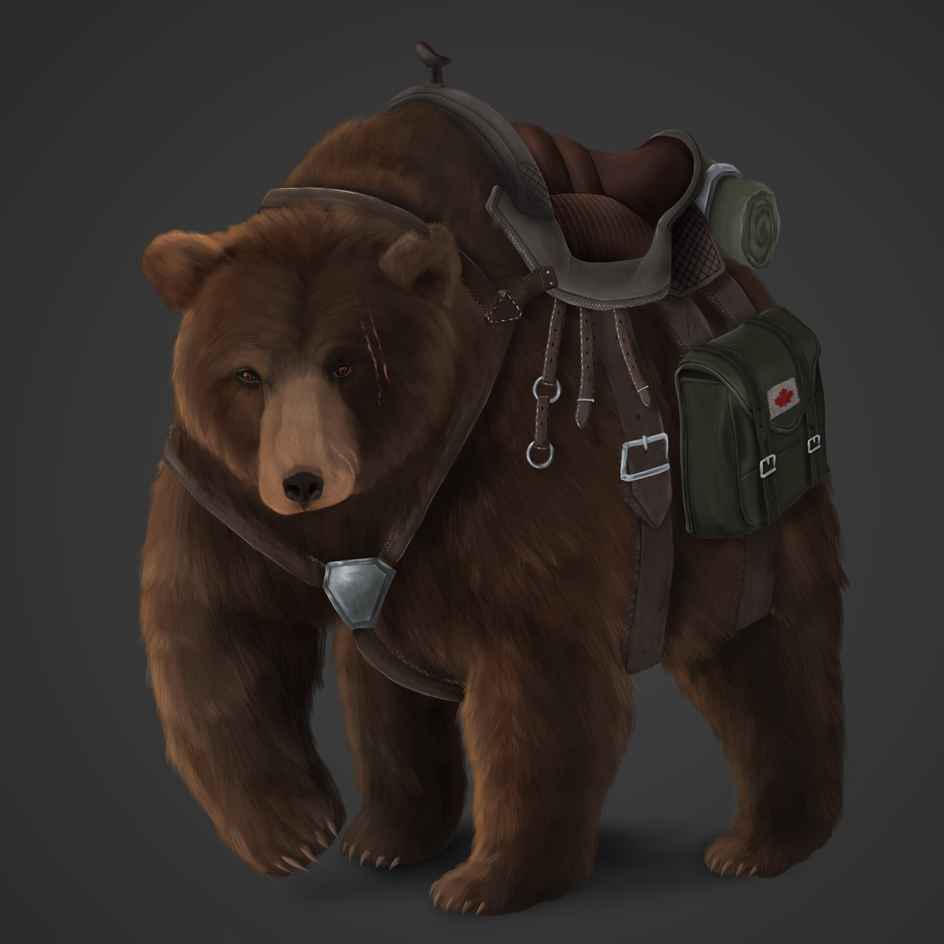 ArtStation - Isha - Bear illustration