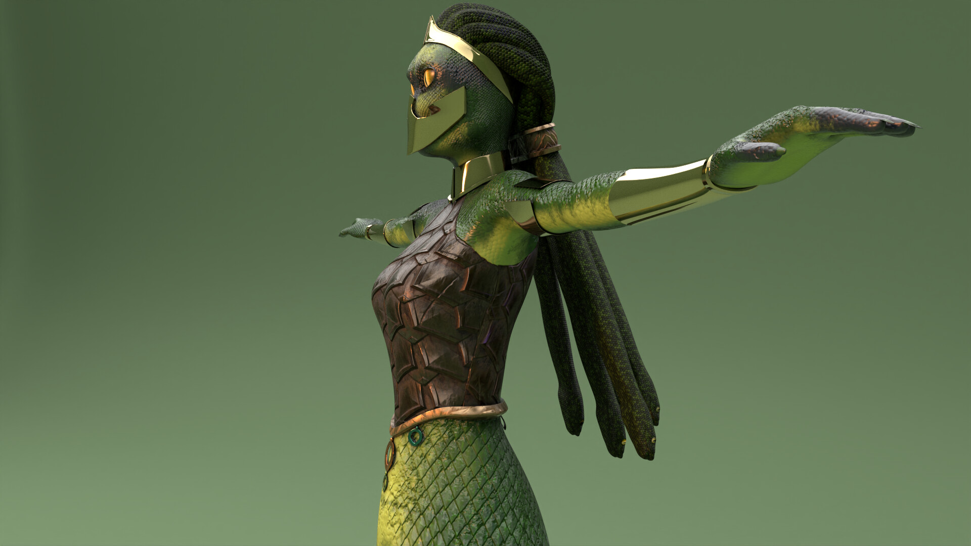 ArtStation - Medusa Character Still Renders