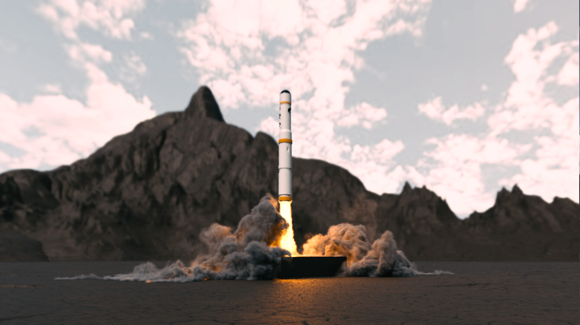 ArtStation - Rocket lift-off