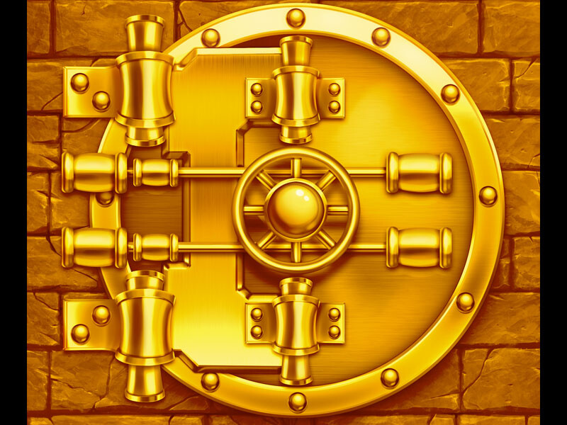 ArtStation - Bank Themed slot background illustration