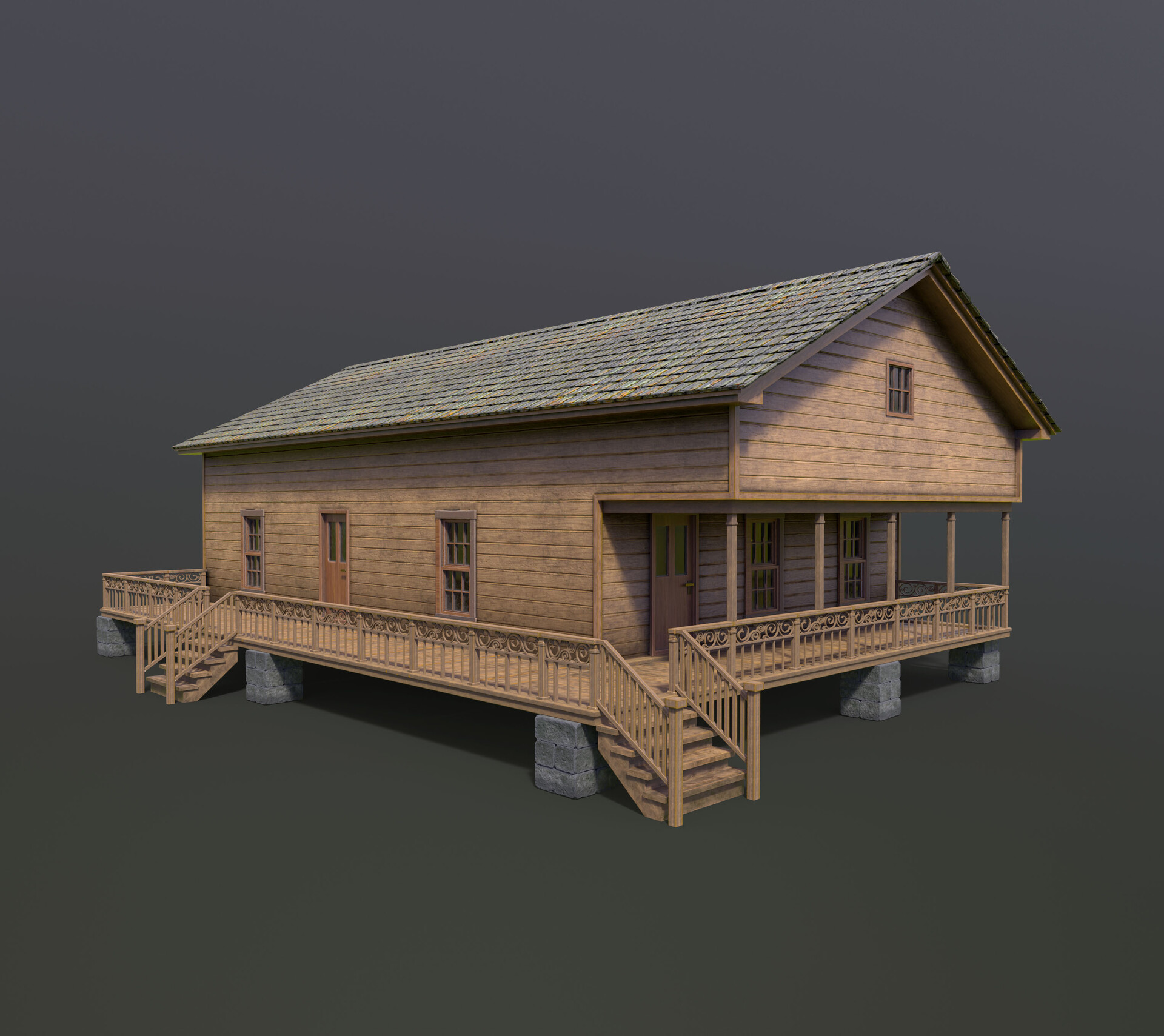 ArtStation - Wood house