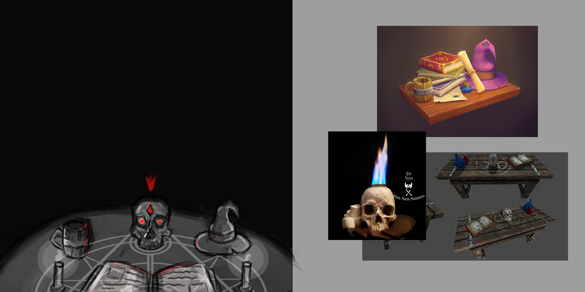 ArtStation - The Sorcerer’s Table scene (plus visual research)