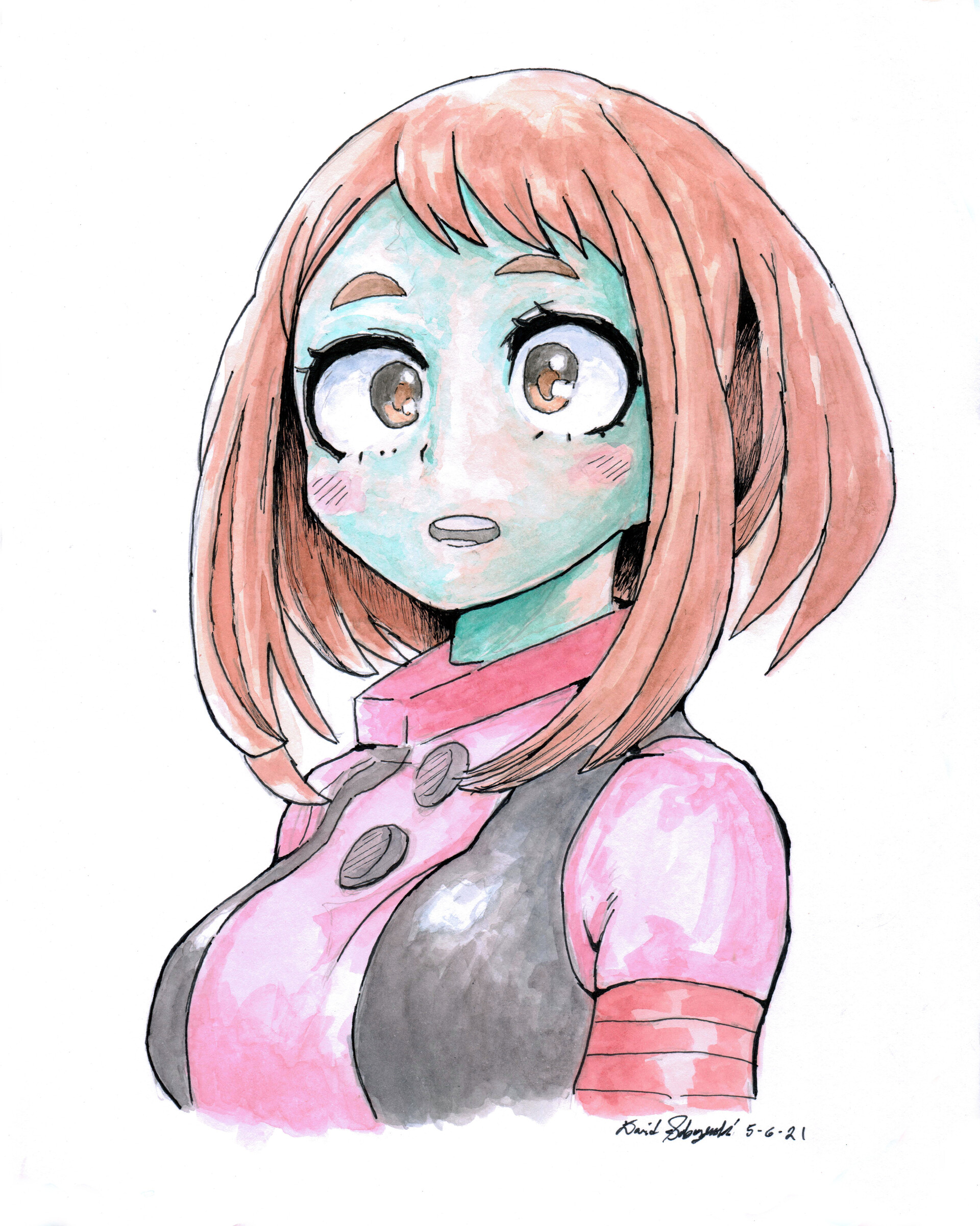 ArtStation - Ochaco - My Hero Academia