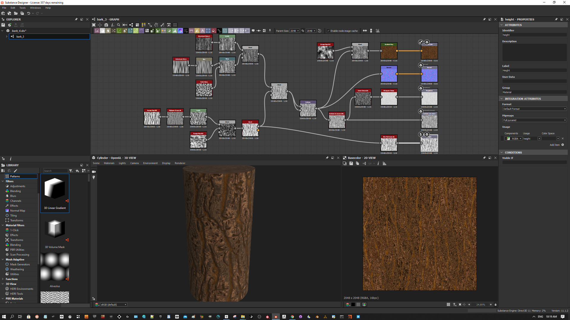 ArtStation - Substance Designer Bark material
