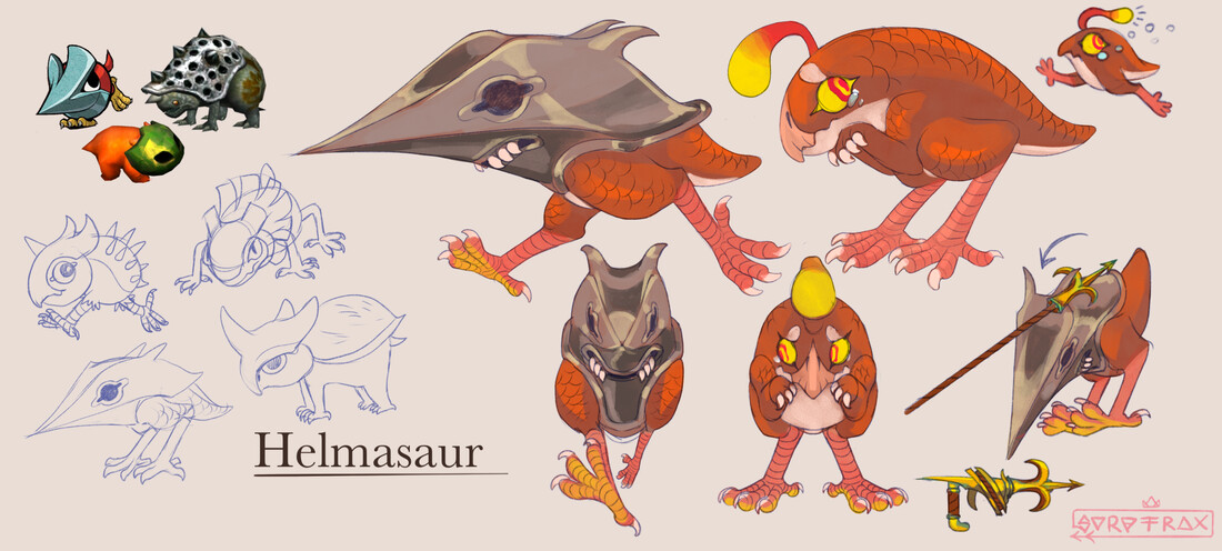 ArtStation - Helmasaur Concept Art