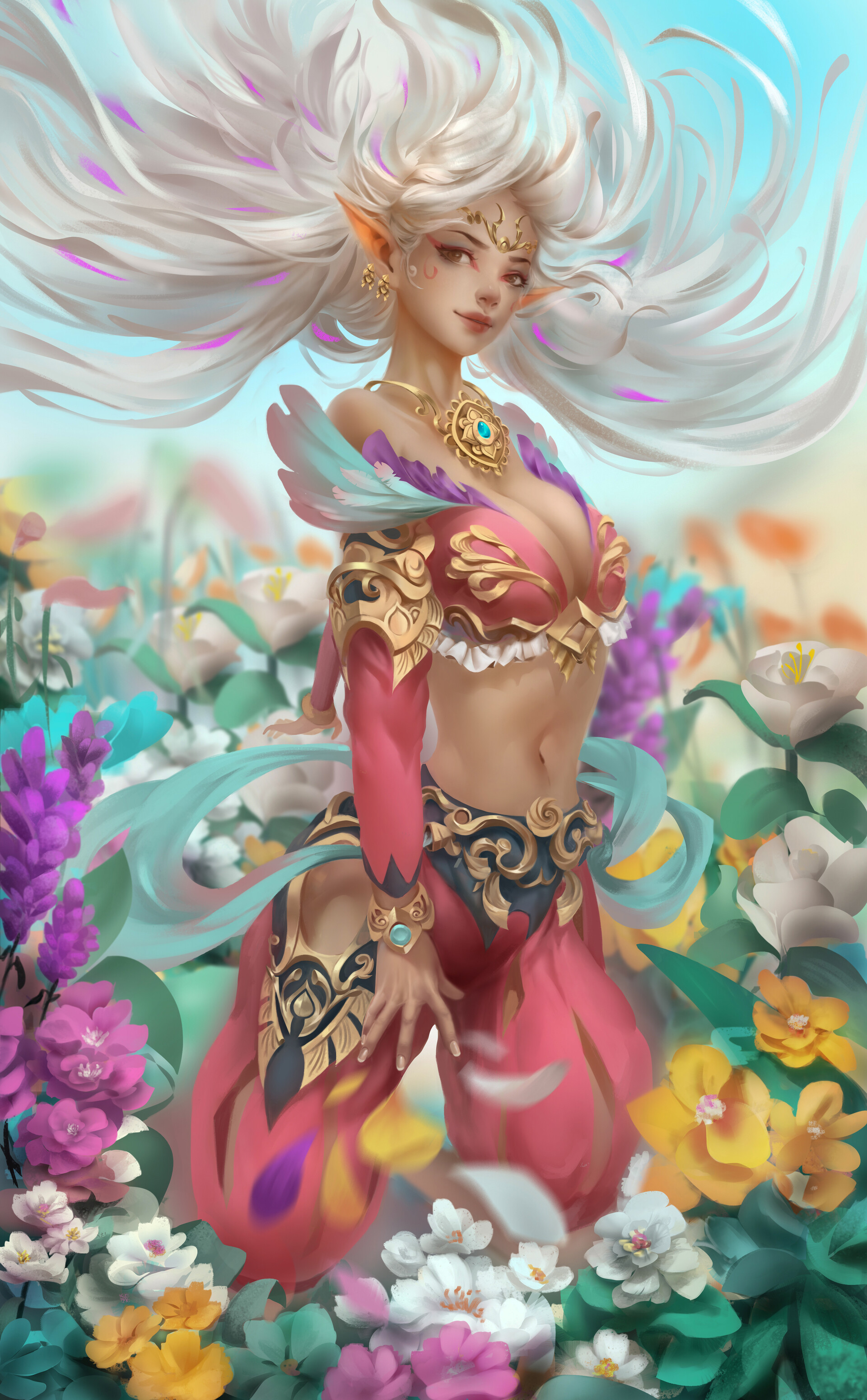 lv huanyu - 妖系牌-花妖