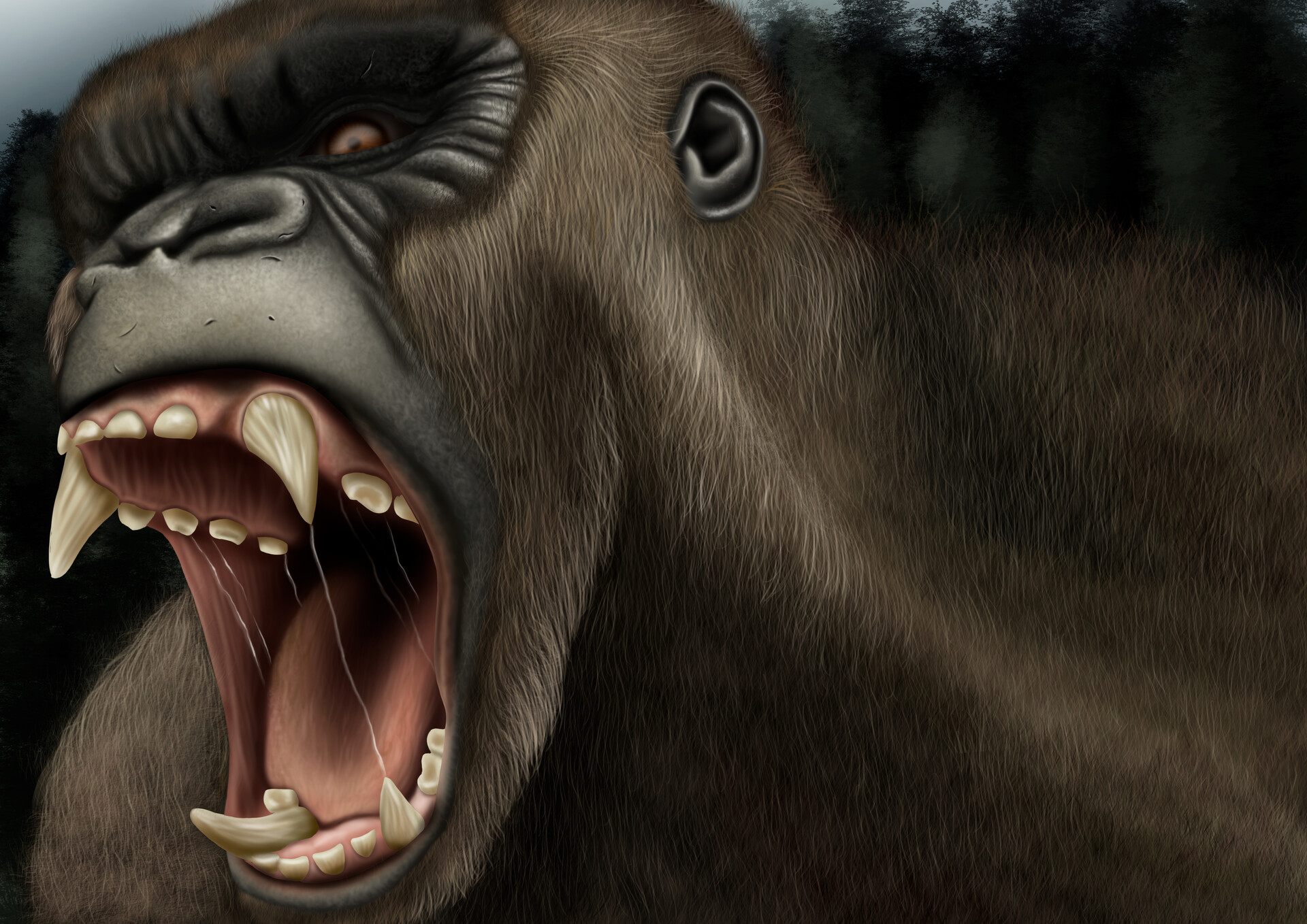 ArtStation - King Kong Illustration