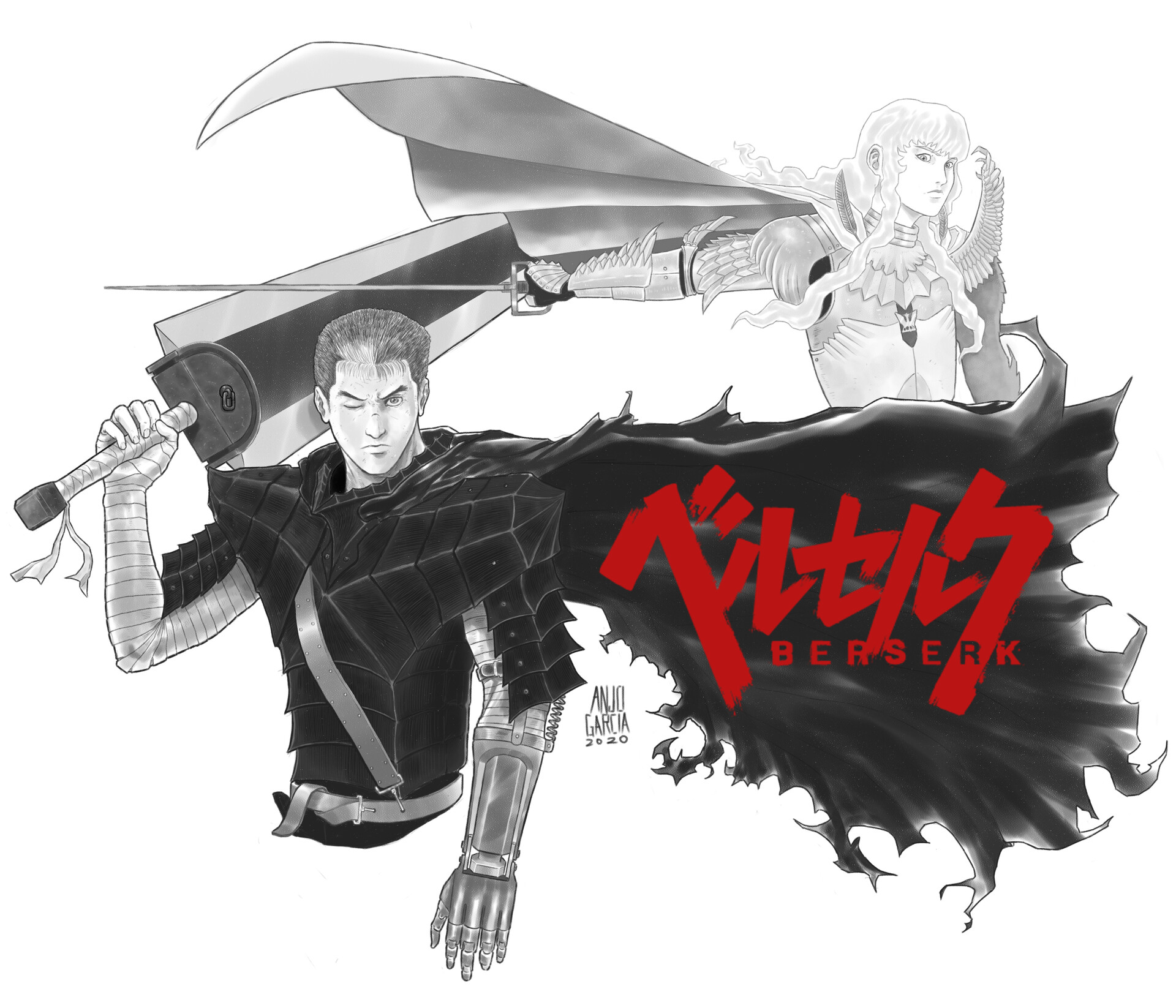 ArtStation - Berserk - Guts X Griffith