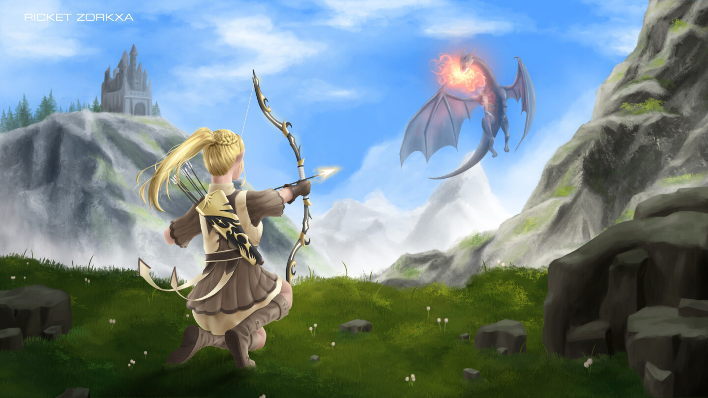 ArtStation - Dragon Hunting (Concept Art)