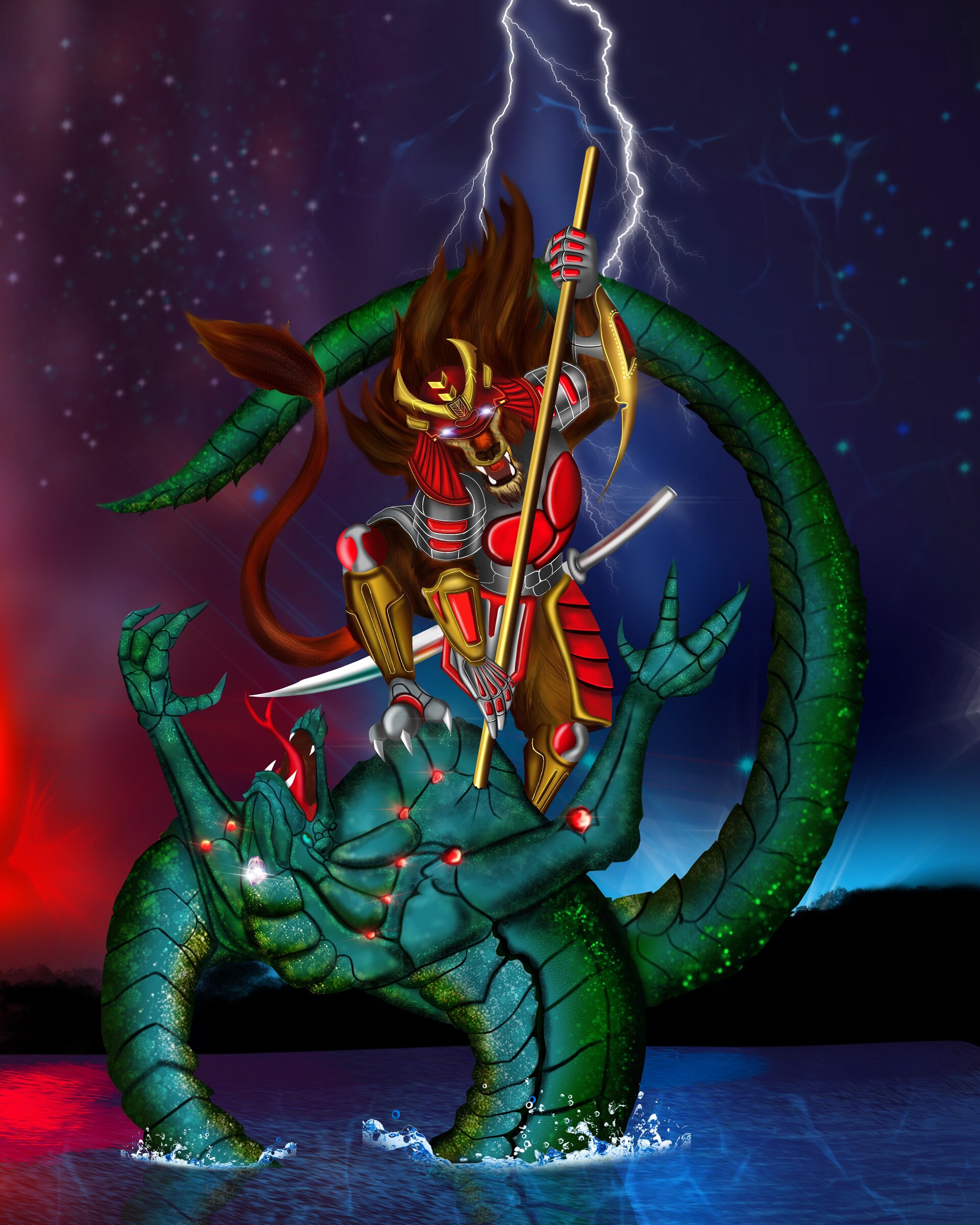 ArtStation - Naga vs Leo