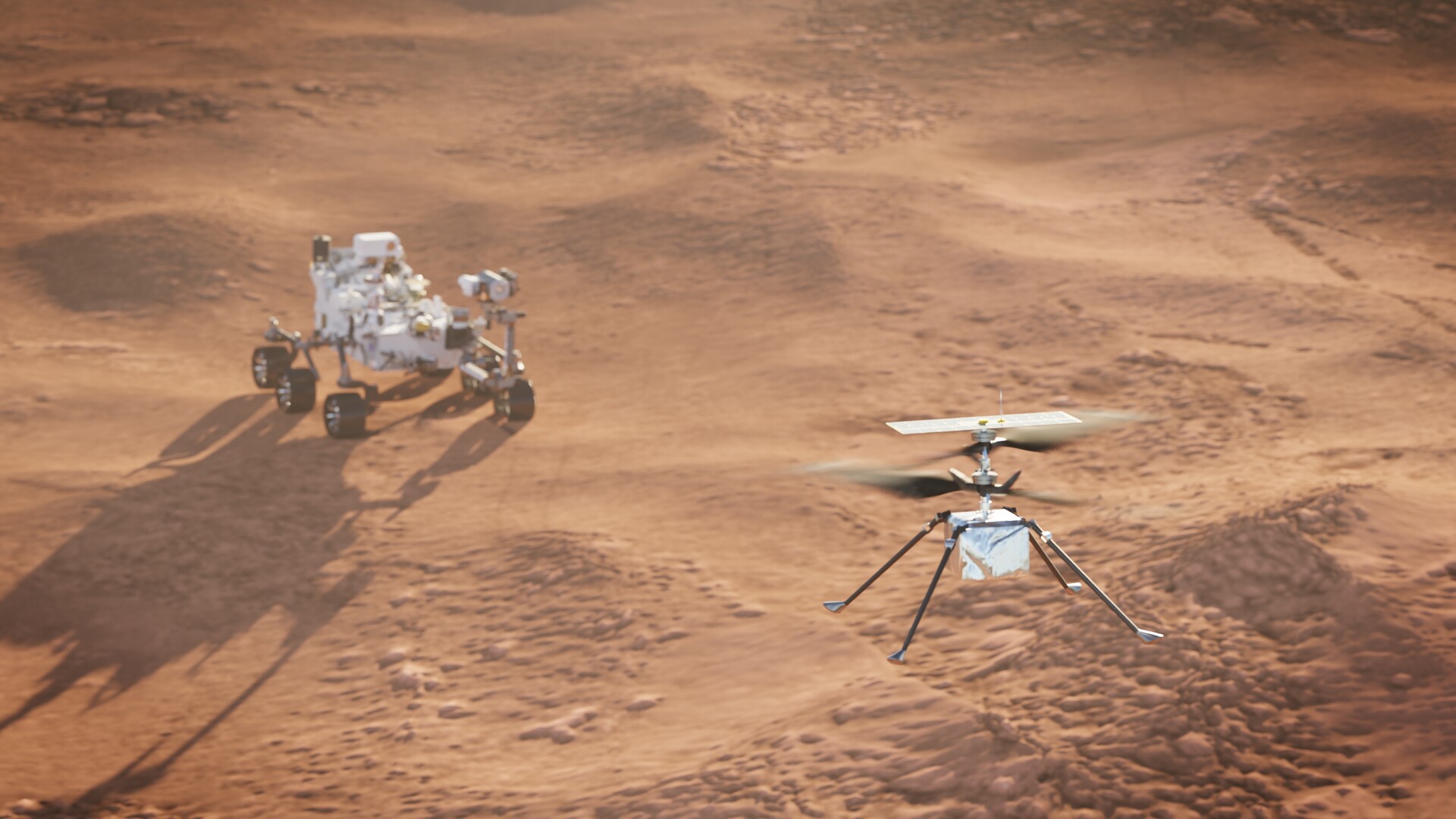 ArtStation - Ingenuity Taking Flight on Another World