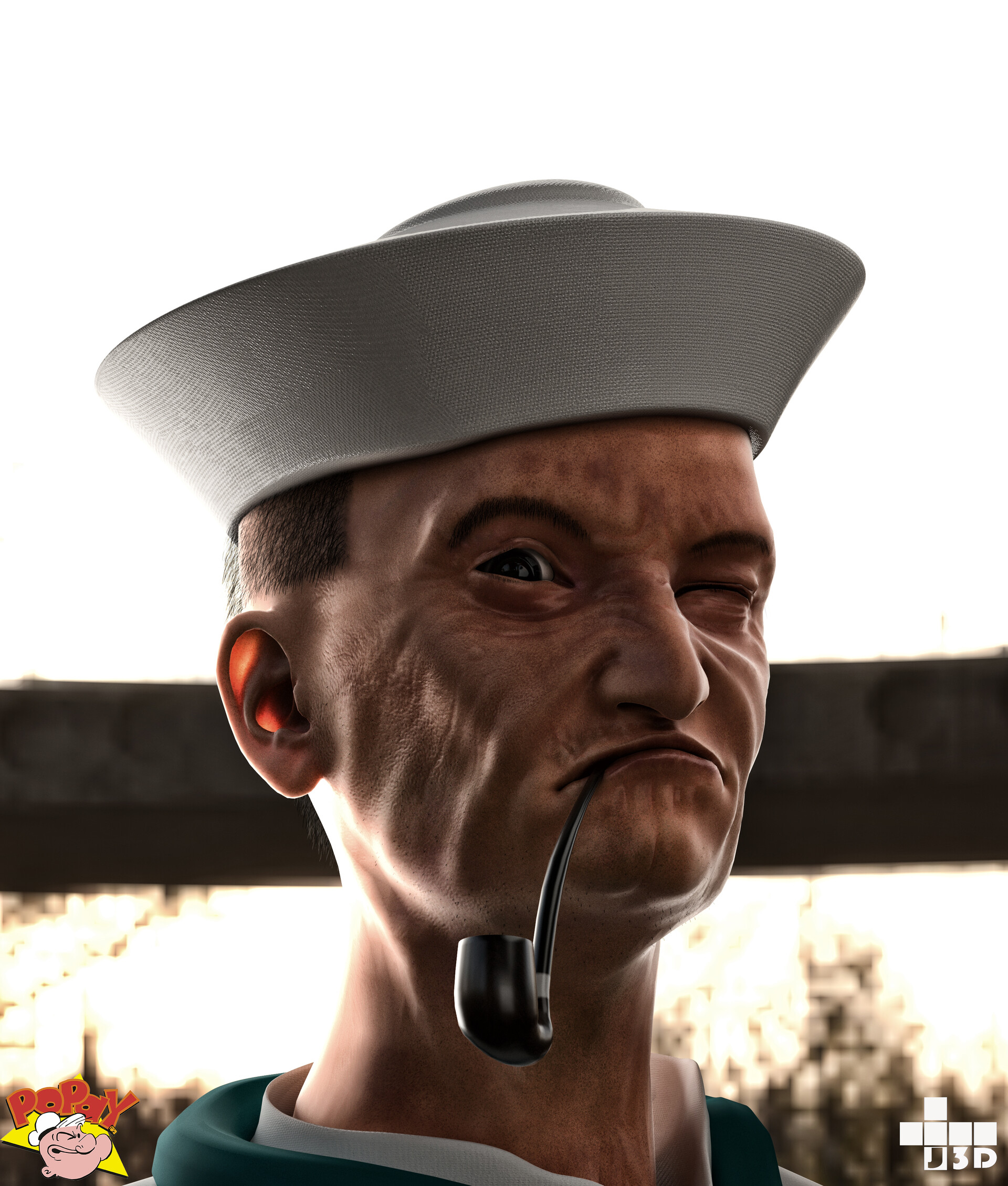 ArtStation - Portrait Popay ! real life!