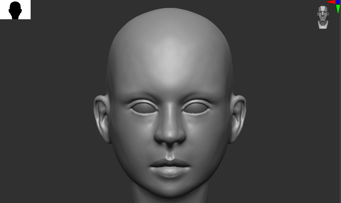 ArtStation - female head study #1
