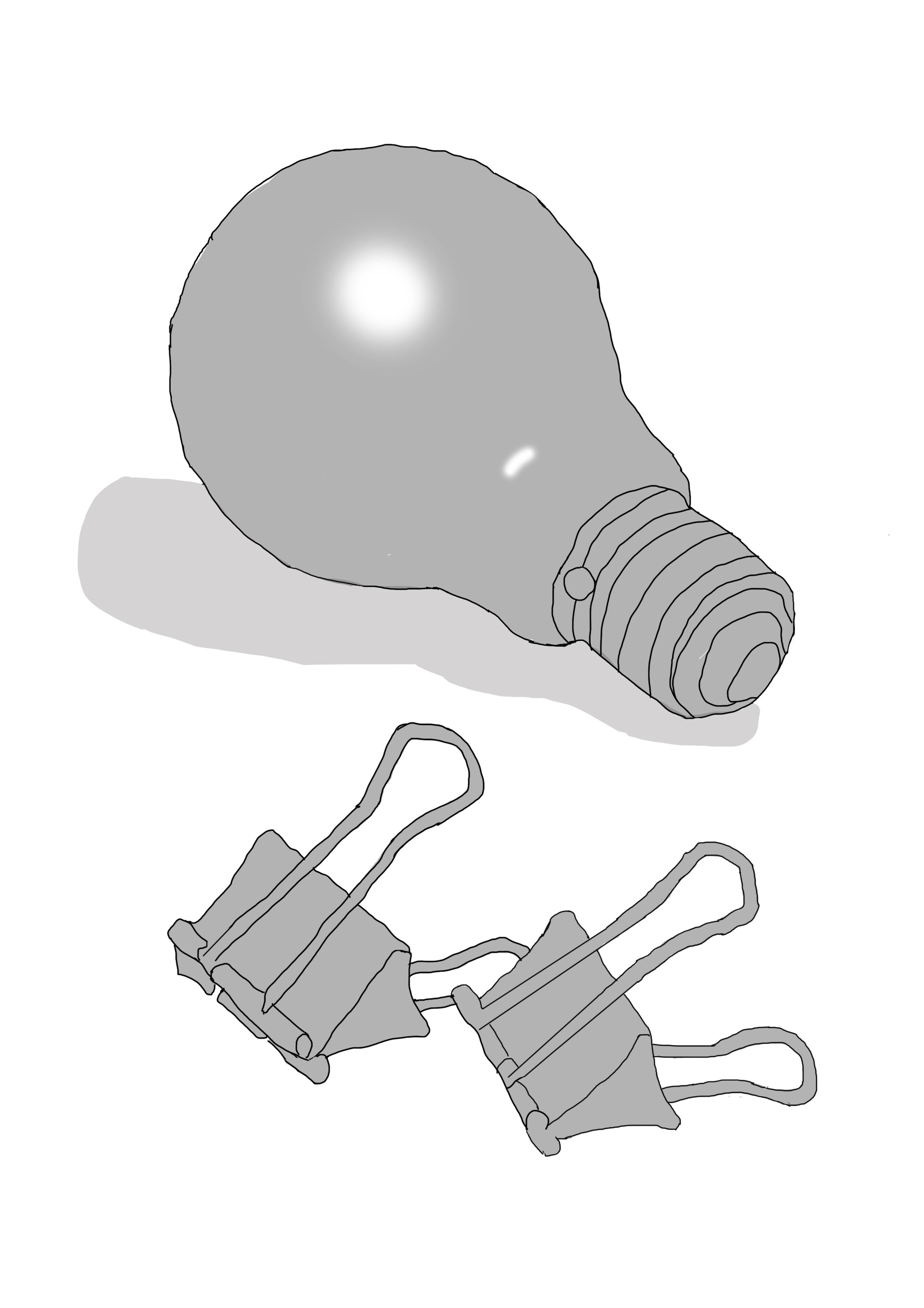 ArtStation - light-blub-paper-clips