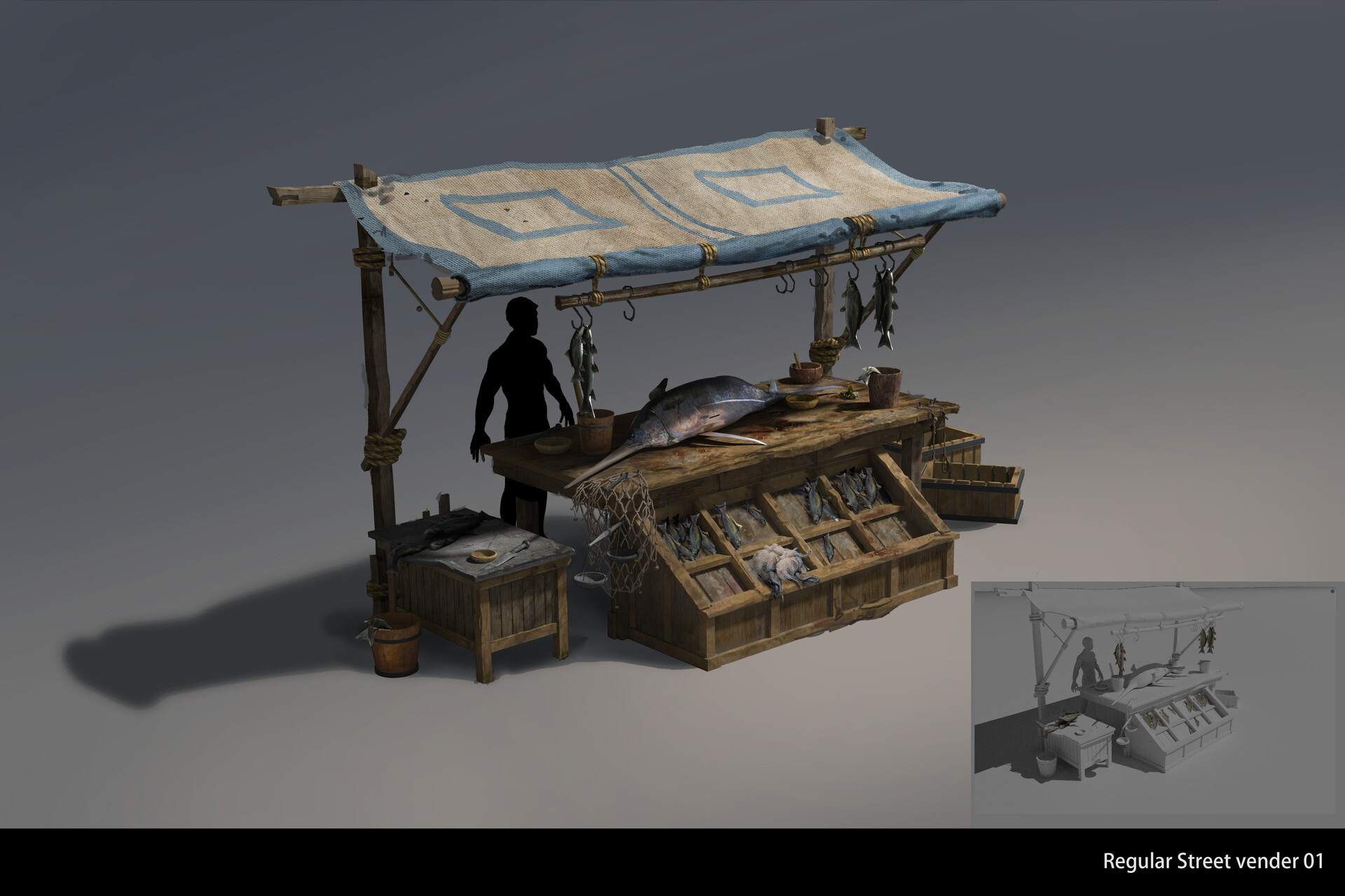 ArtStation - Ancient Rome_Street vender 02