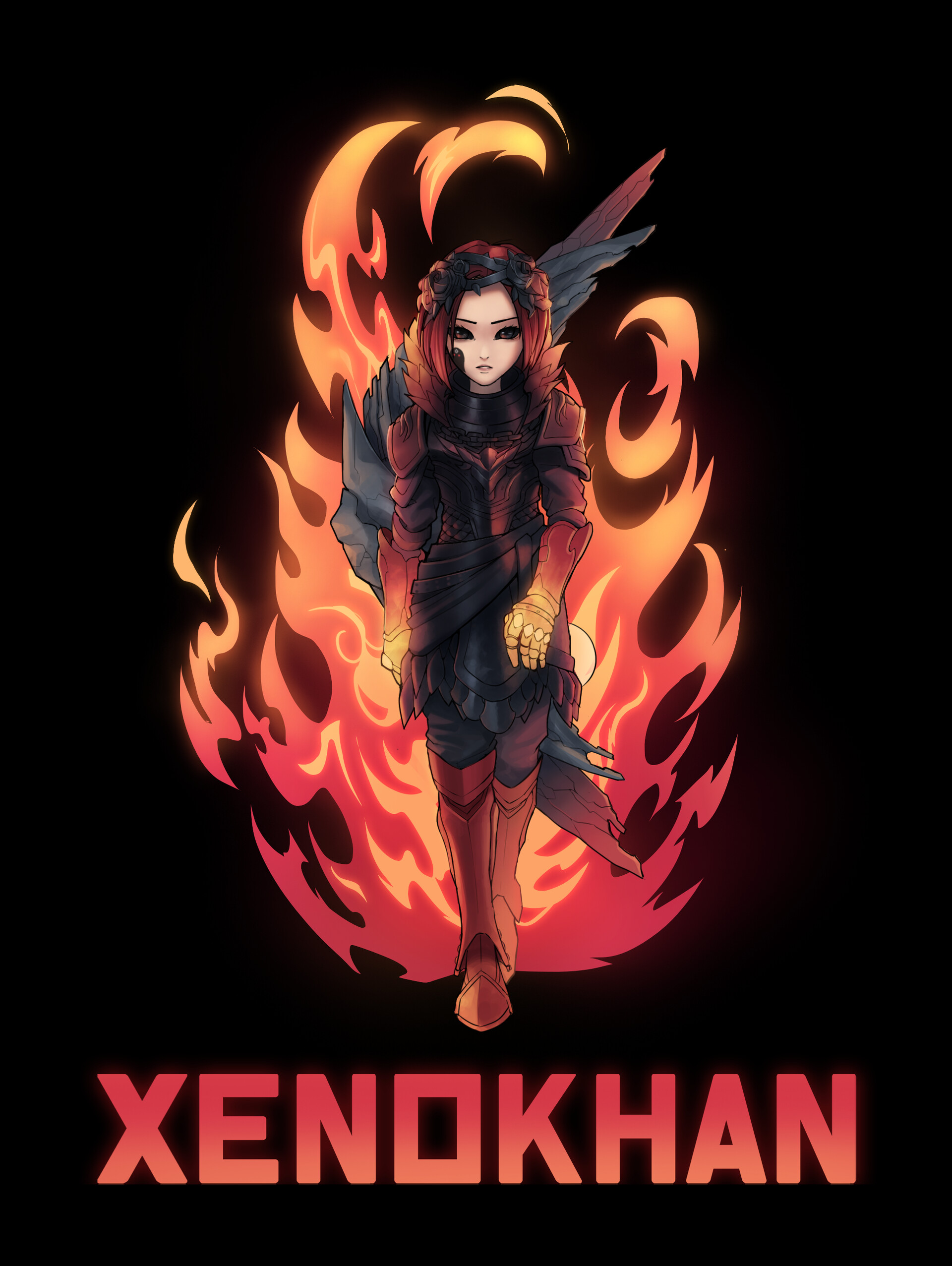 ArtStation - Black Desert Online - Xenokhan Fiery Shai Commission