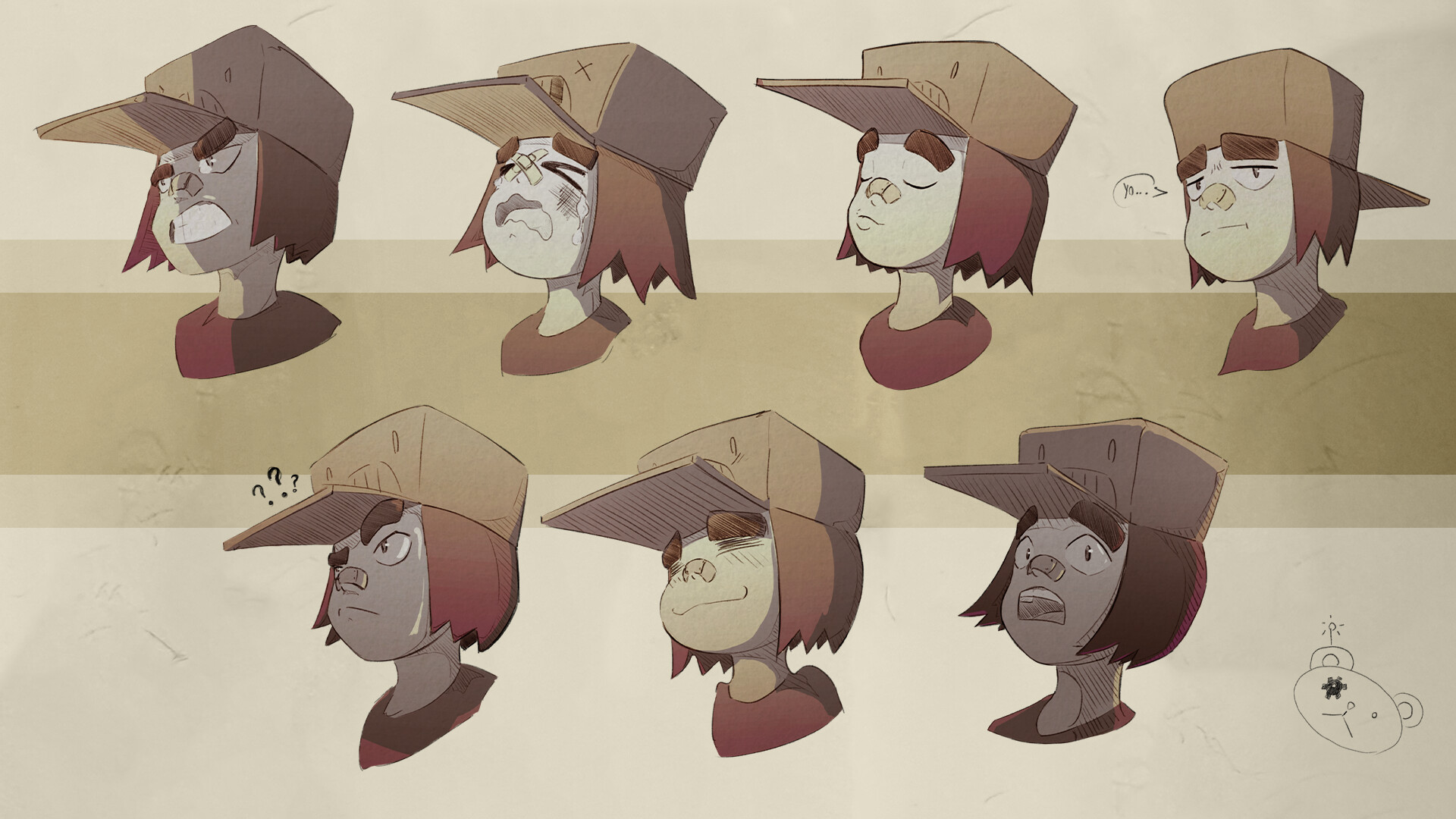ArtStation - Expression Sheet