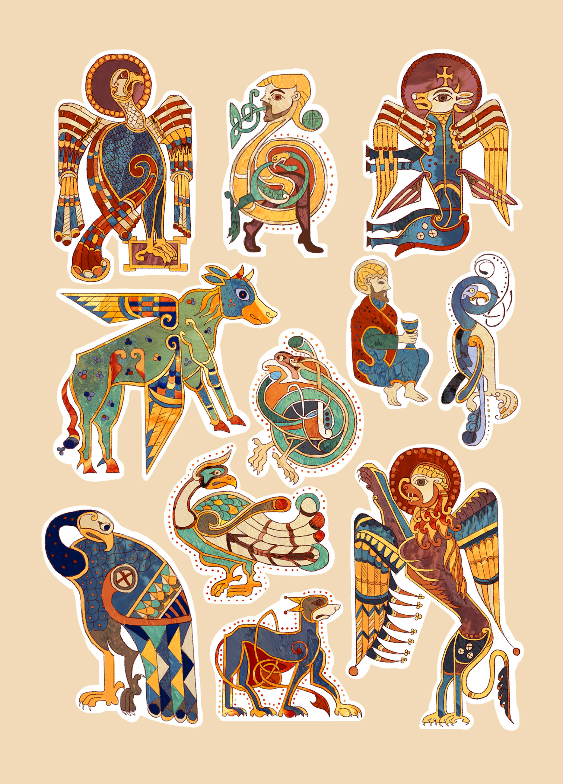 ArtStation - The Book of Kells' animals