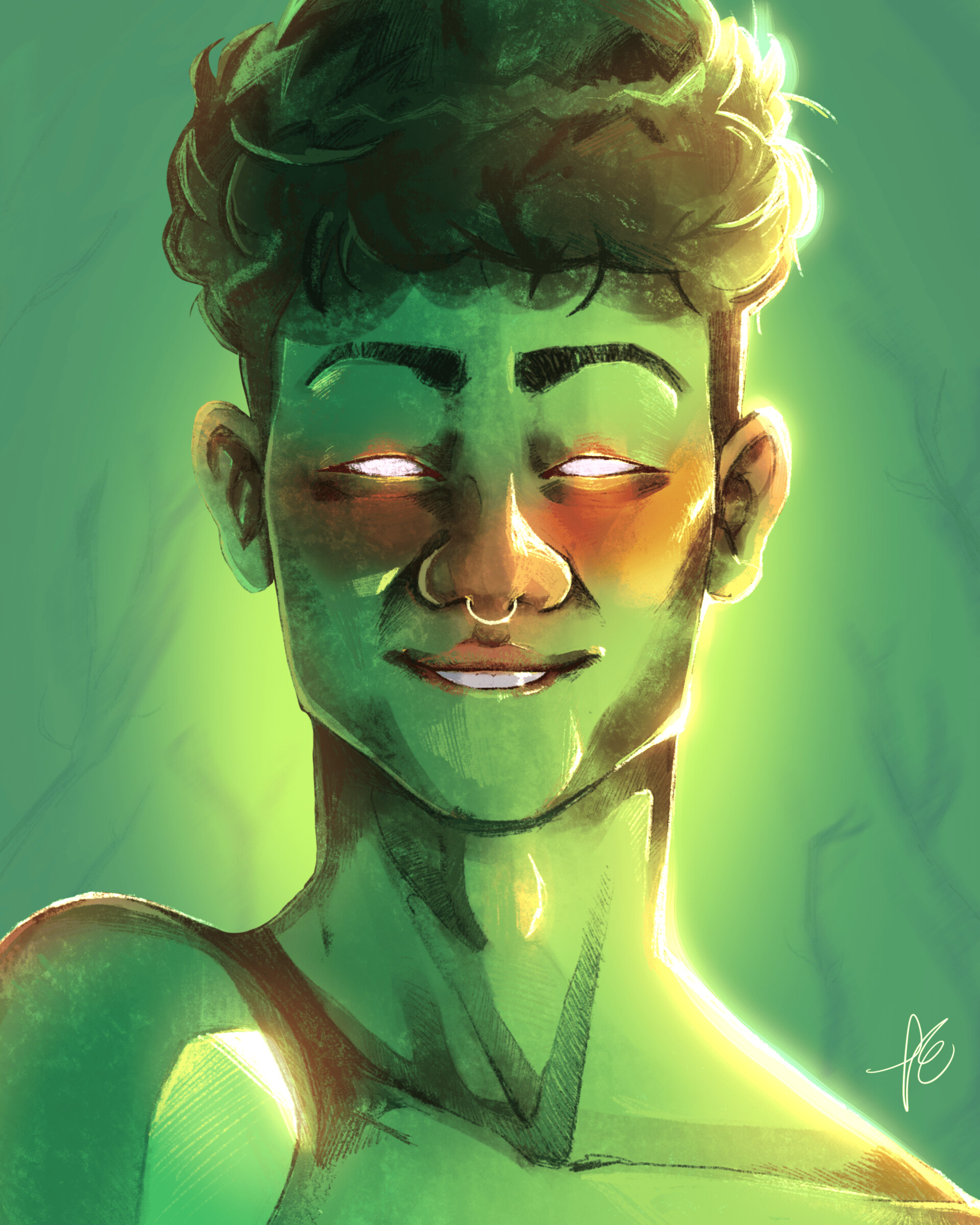 Tobya_Illustration - Green Boy