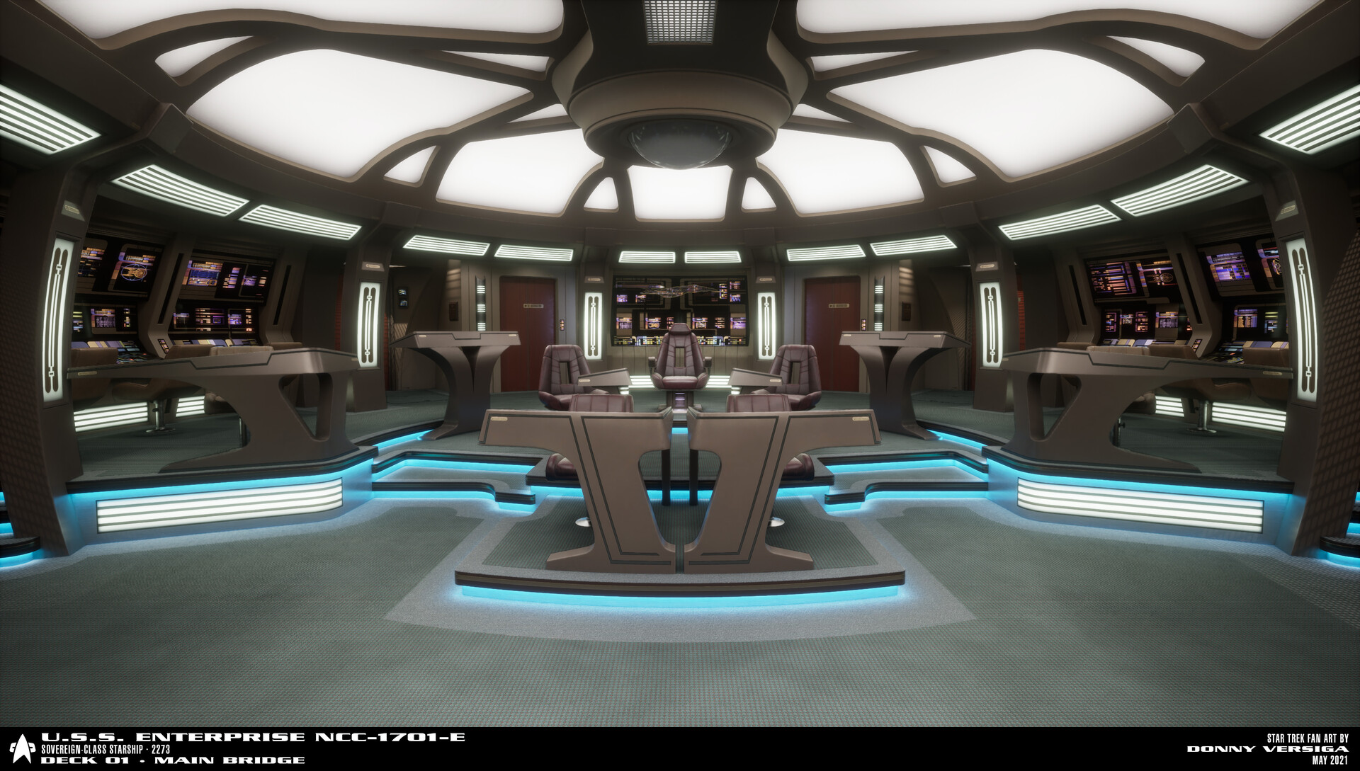 Donny Versiga - U.S.S. Enterprise NCC-1701-E Main Bridge - Star Trek ...