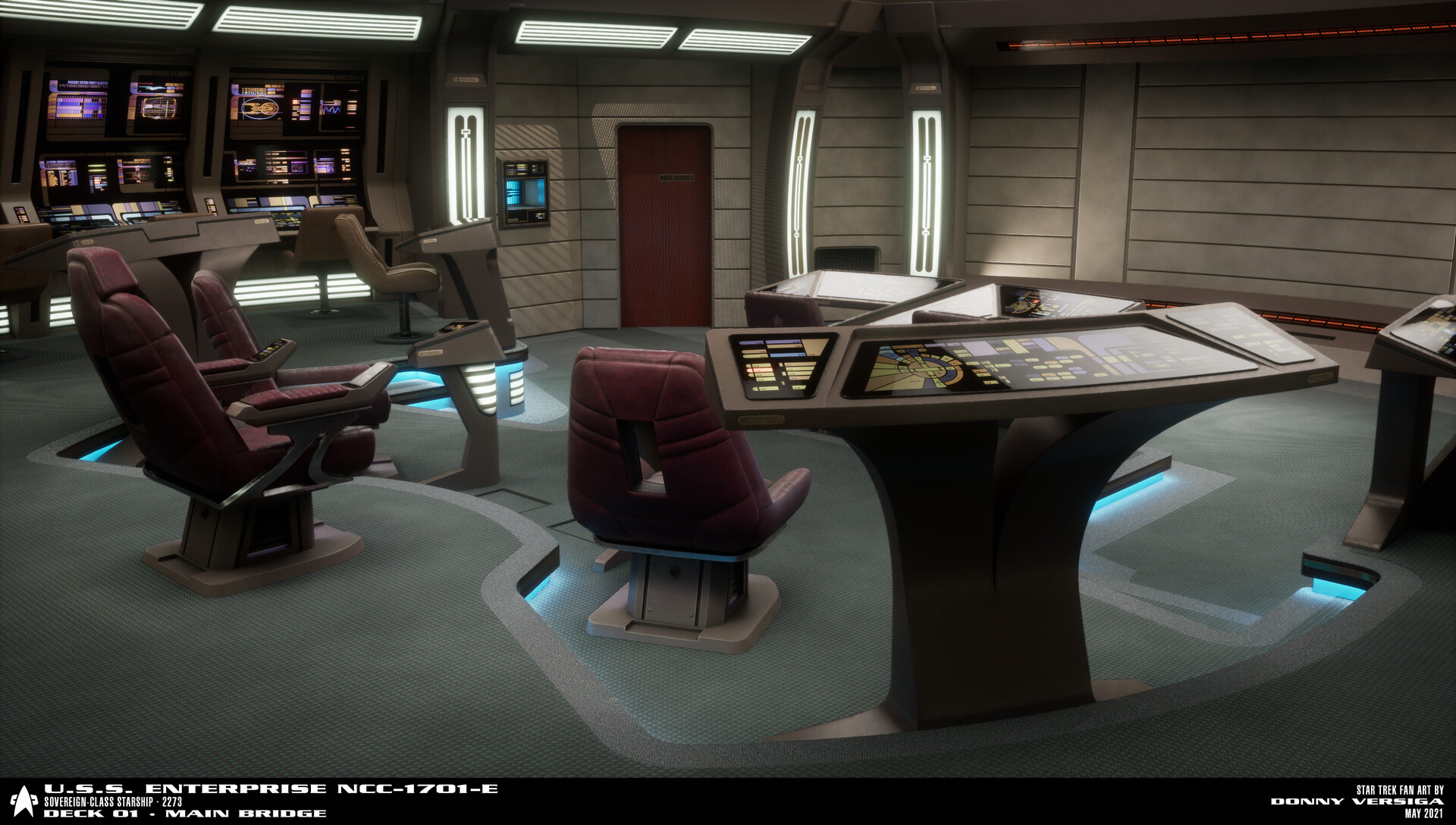Donny Versiga - U.S.S. Enterprise NCC-1701-E Main Bridge - Star Trek ...