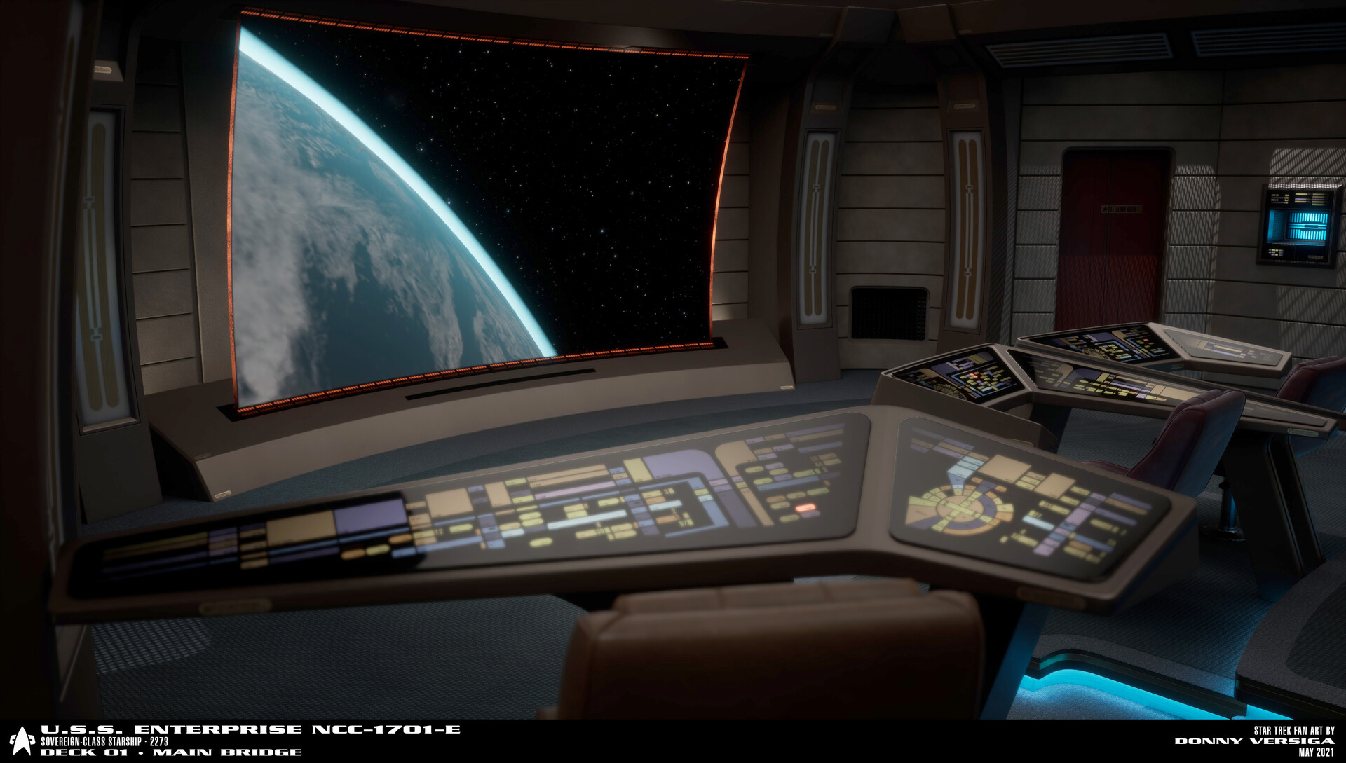 Donny Versiga - U.S.S. Enterprise NCC-1701-E Main Bridge - Star Trek ...