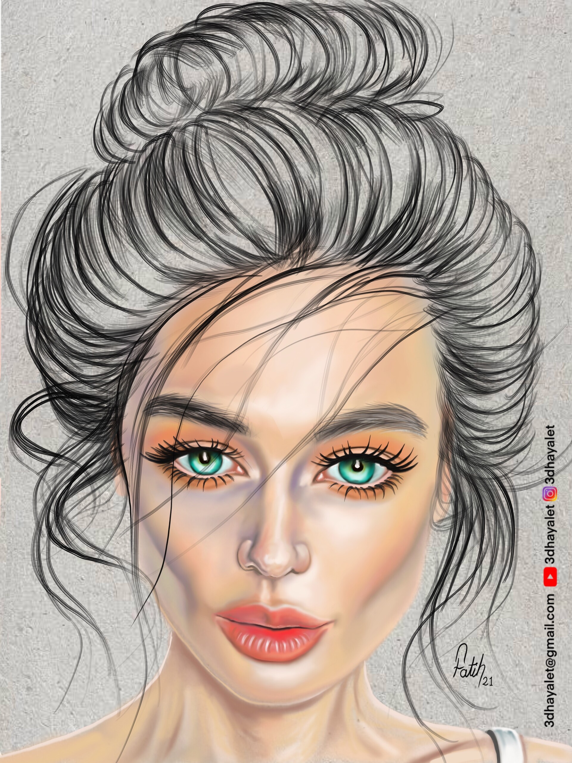 ArtStation - Portrait drawing