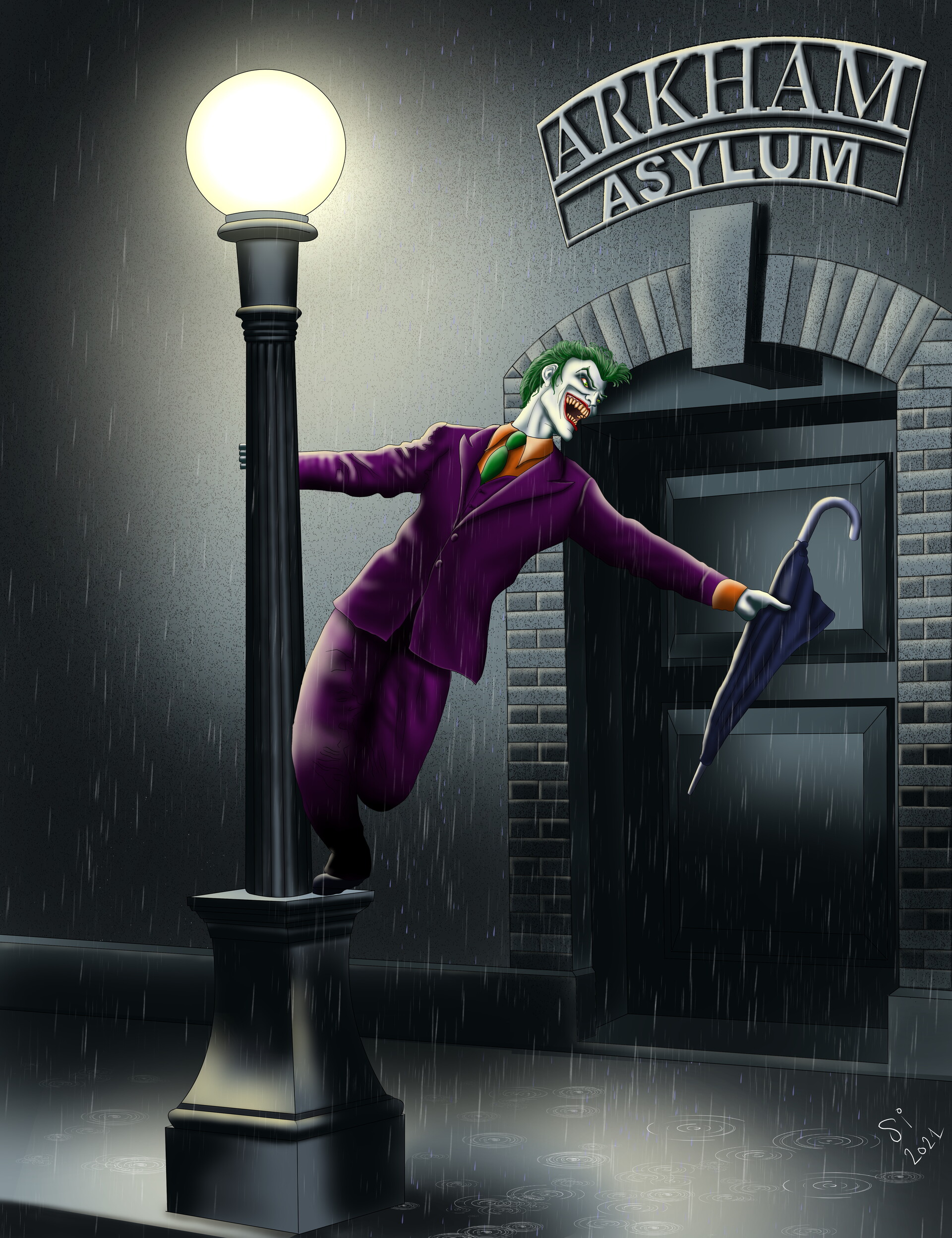 ArtStation - Mr J Singing In the Rain