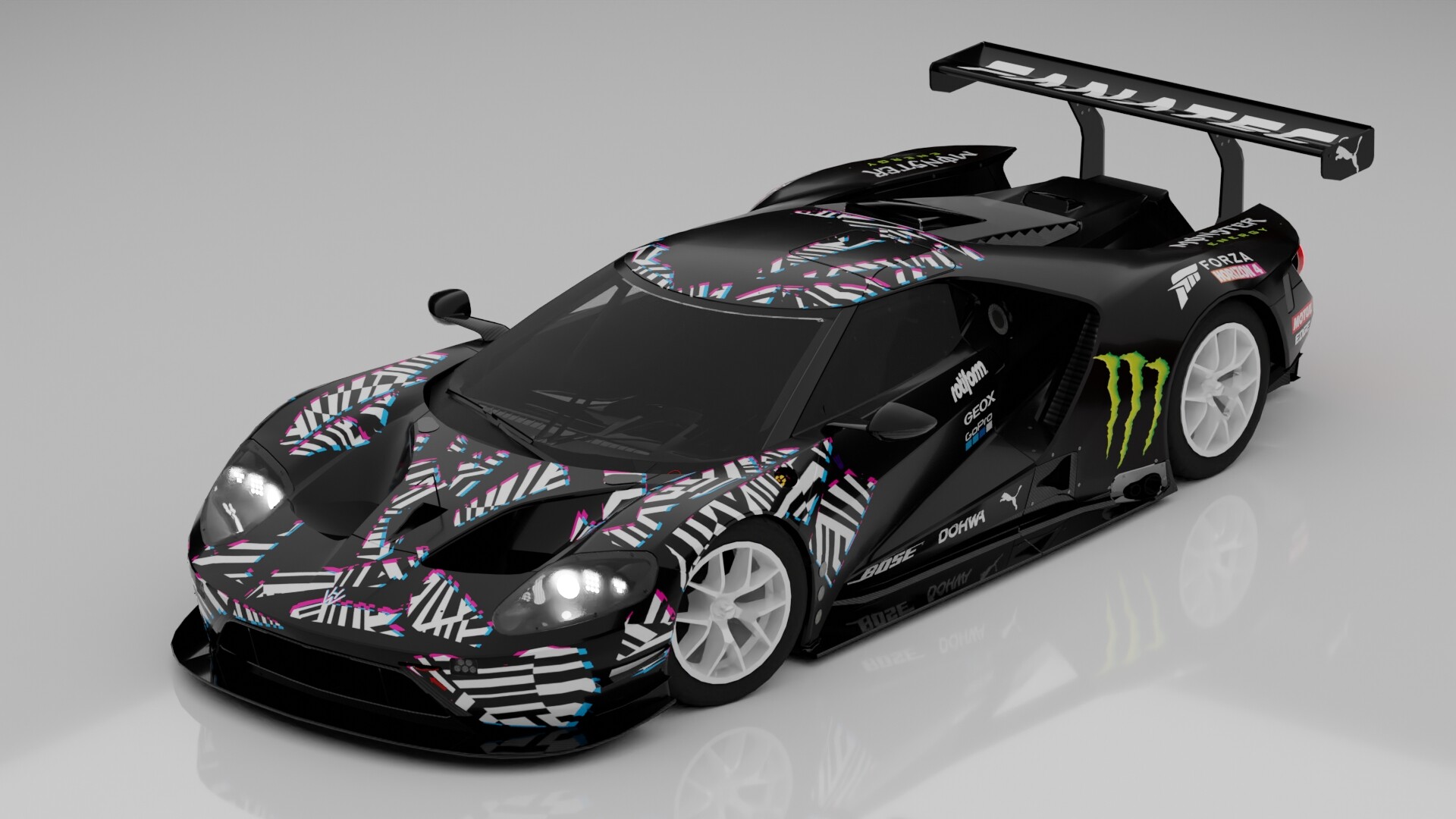 ArtStation - Ford GT LM GTE Monster Energy livery