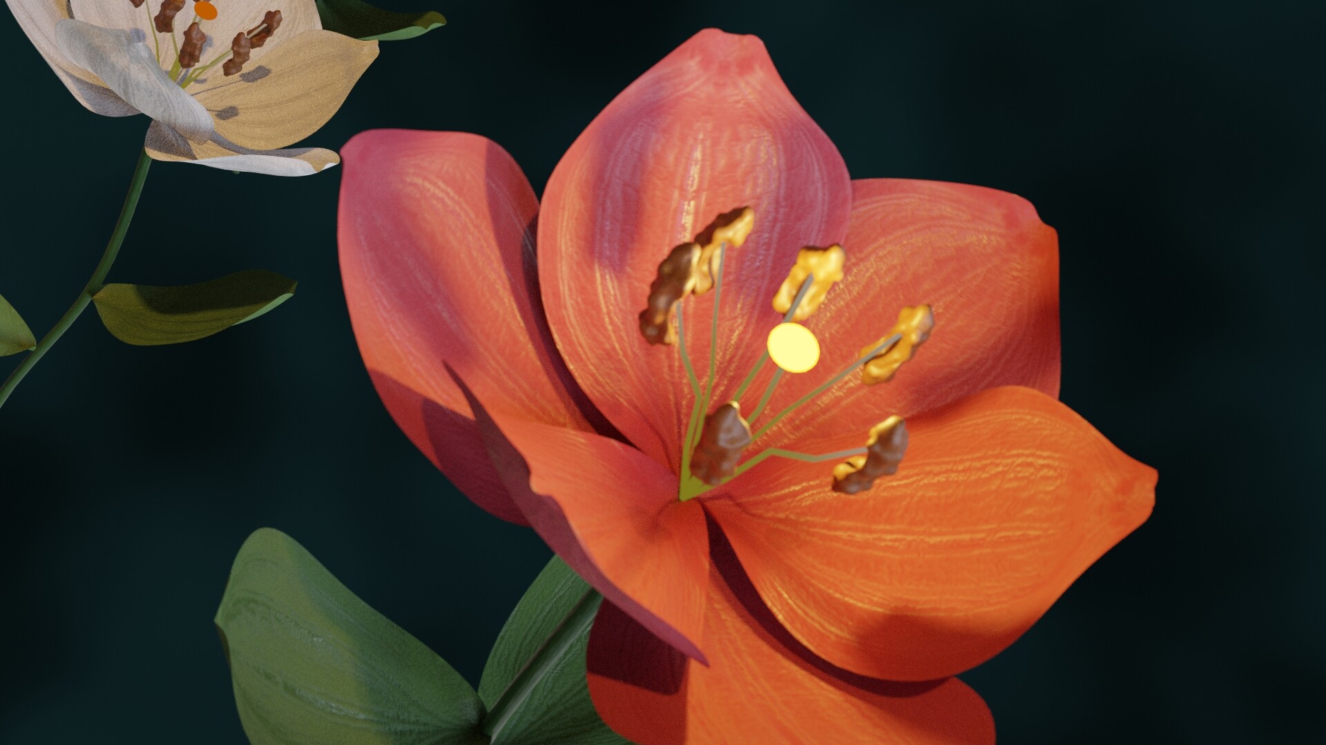 ArtStation - animation of flowers in Blender