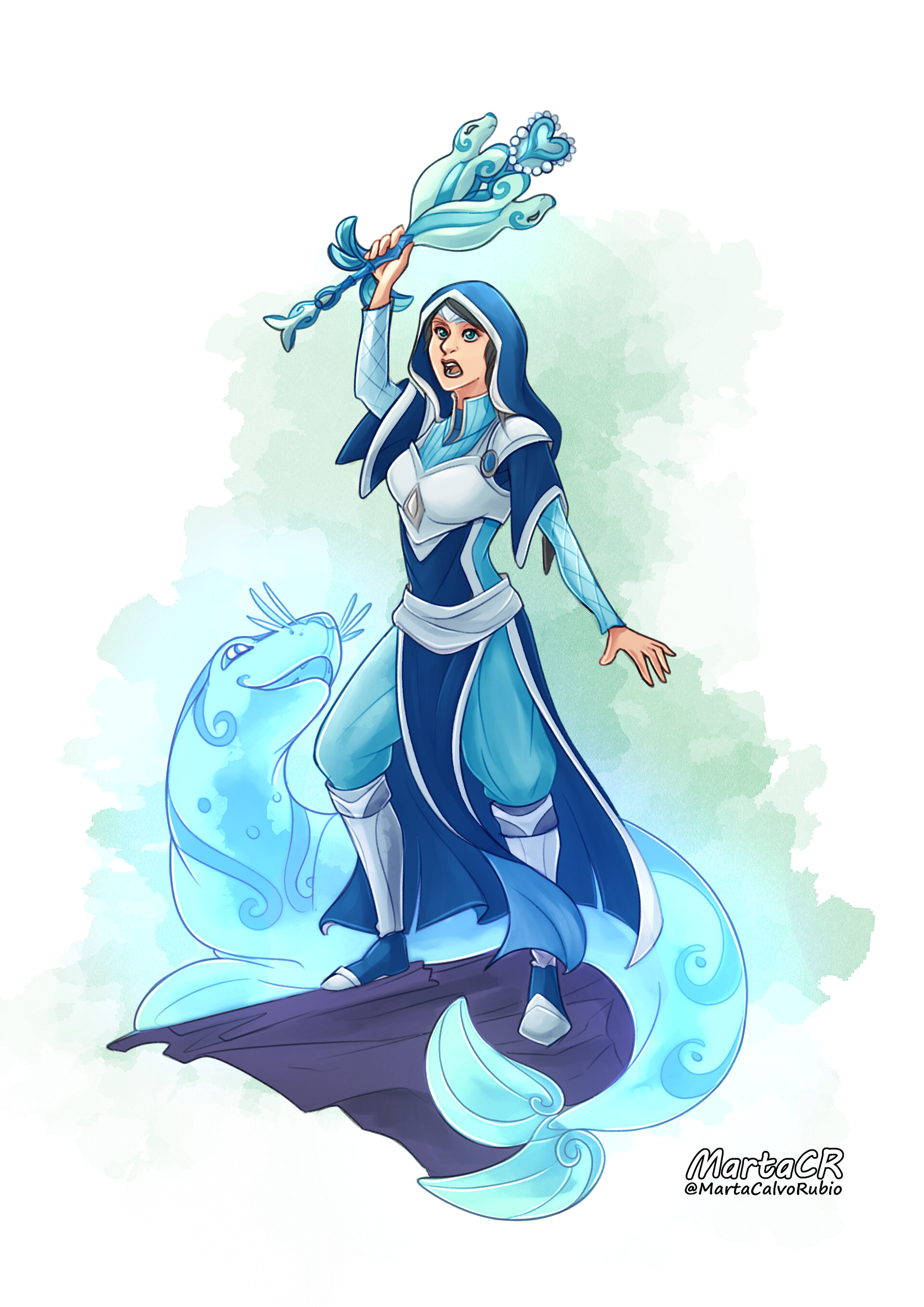 ArtStation - Sea Cleric. Timelapse from Sketch