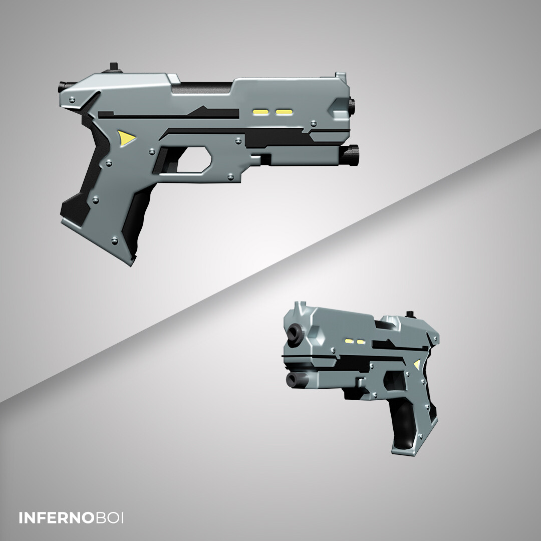 ArtStation - 3D Pistol Model