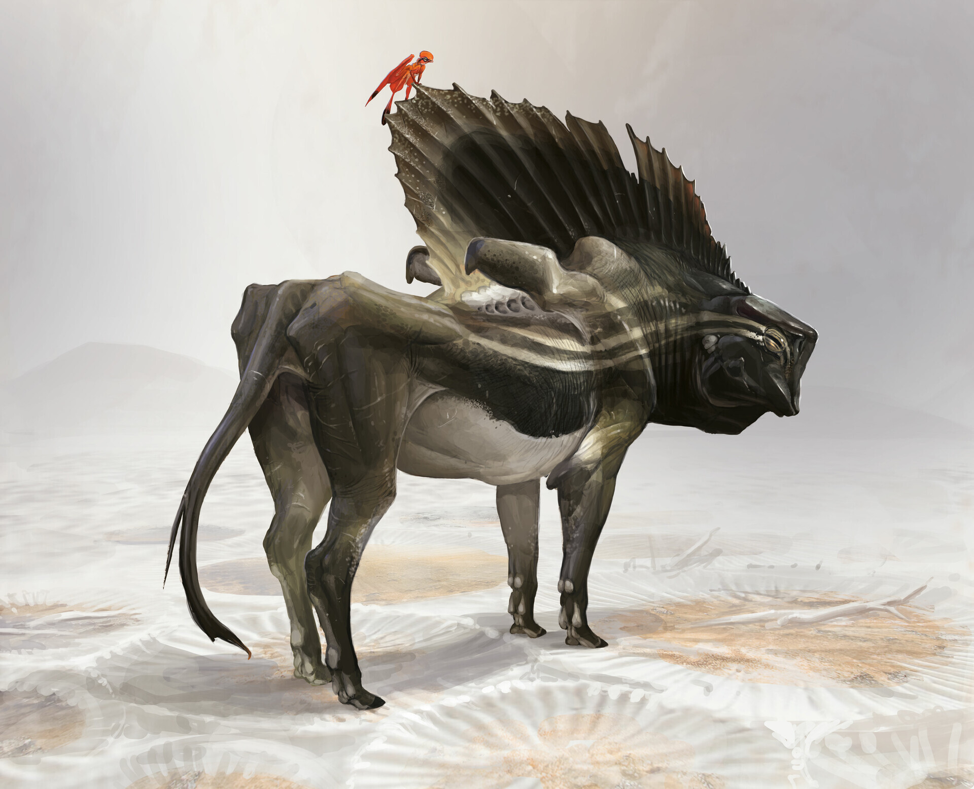 Xinwei Qi - 练习_灵感来源于Alexander Ostrowski https://www.artstation.com ...