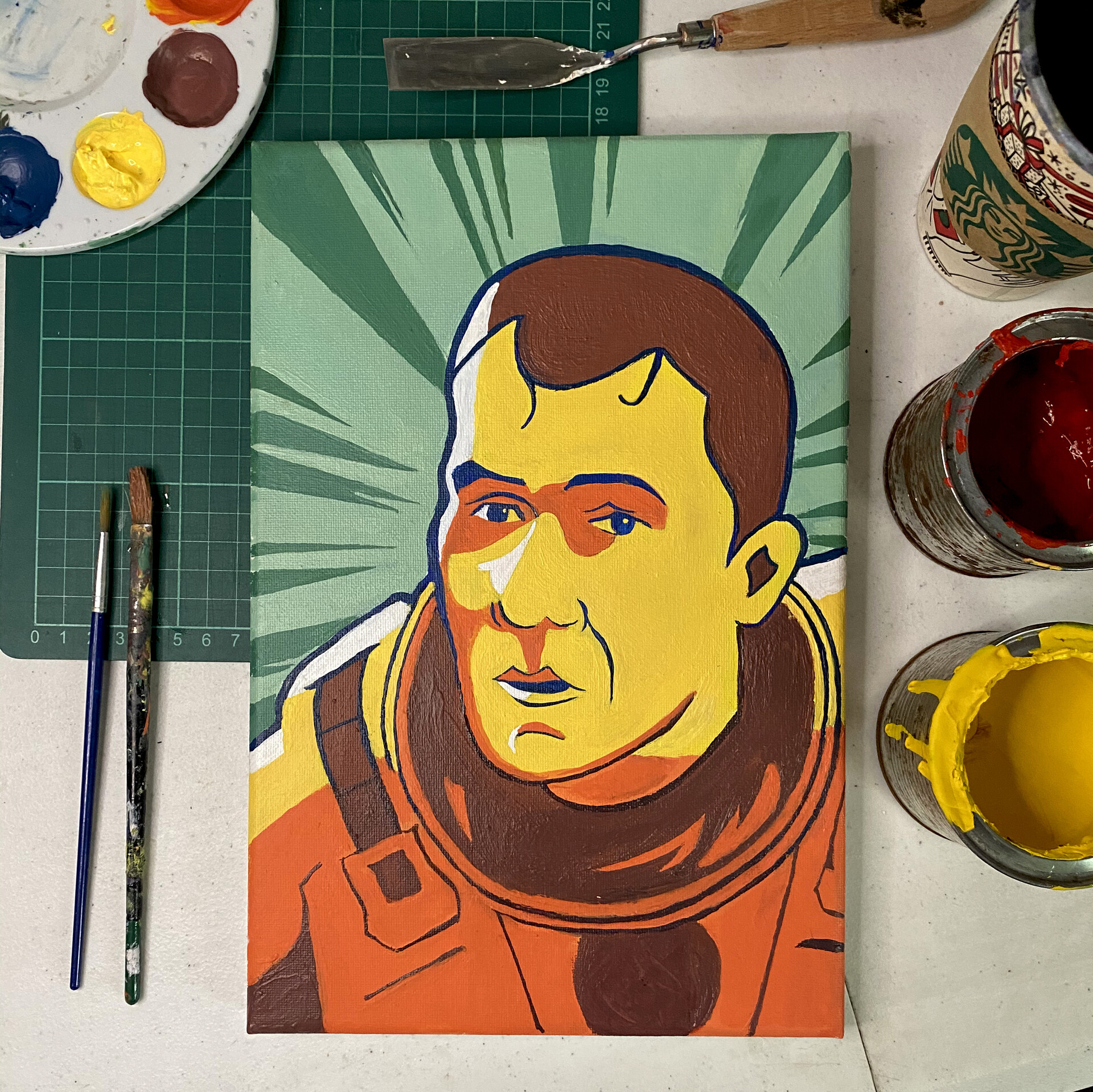 ArtStation - Interstellar Cooper Fanart Painting