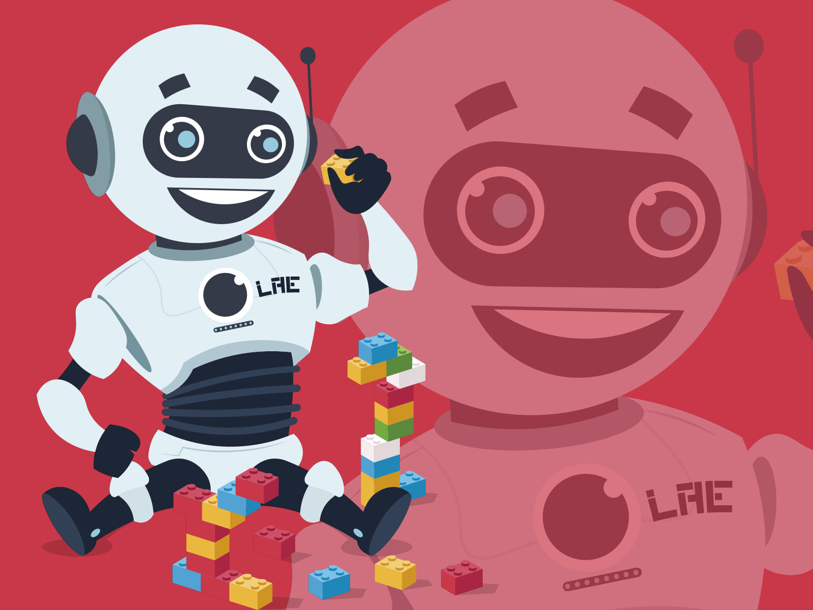 ArtStation - Robot playing with lego