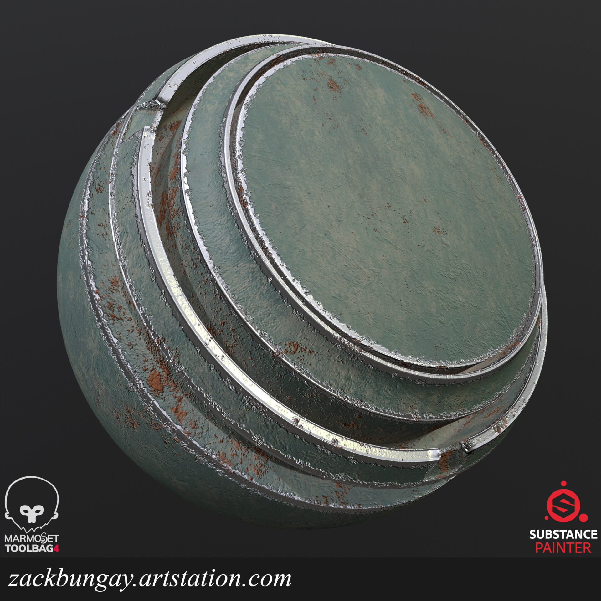 ArtStation - PBR Military Metal Smart Material