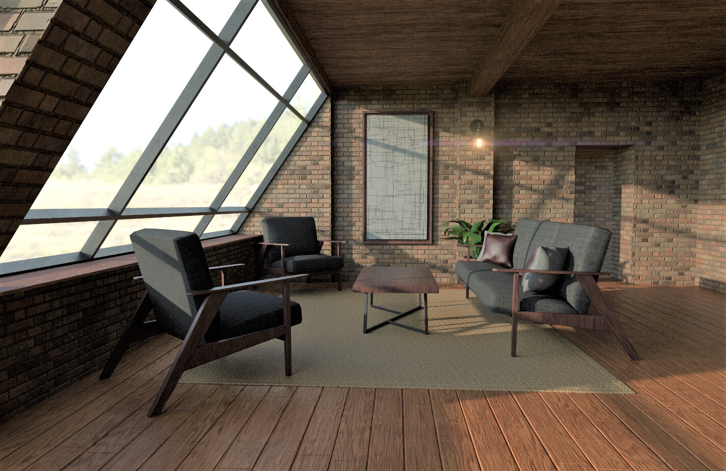 ArtStation - Industrial Style Room