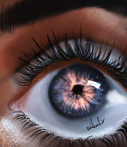ArtStation - Galaxy in your eyes