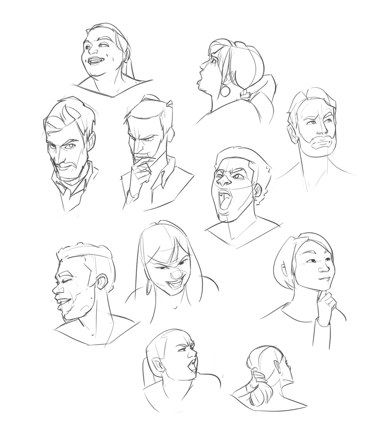 ArtStation - face sketches