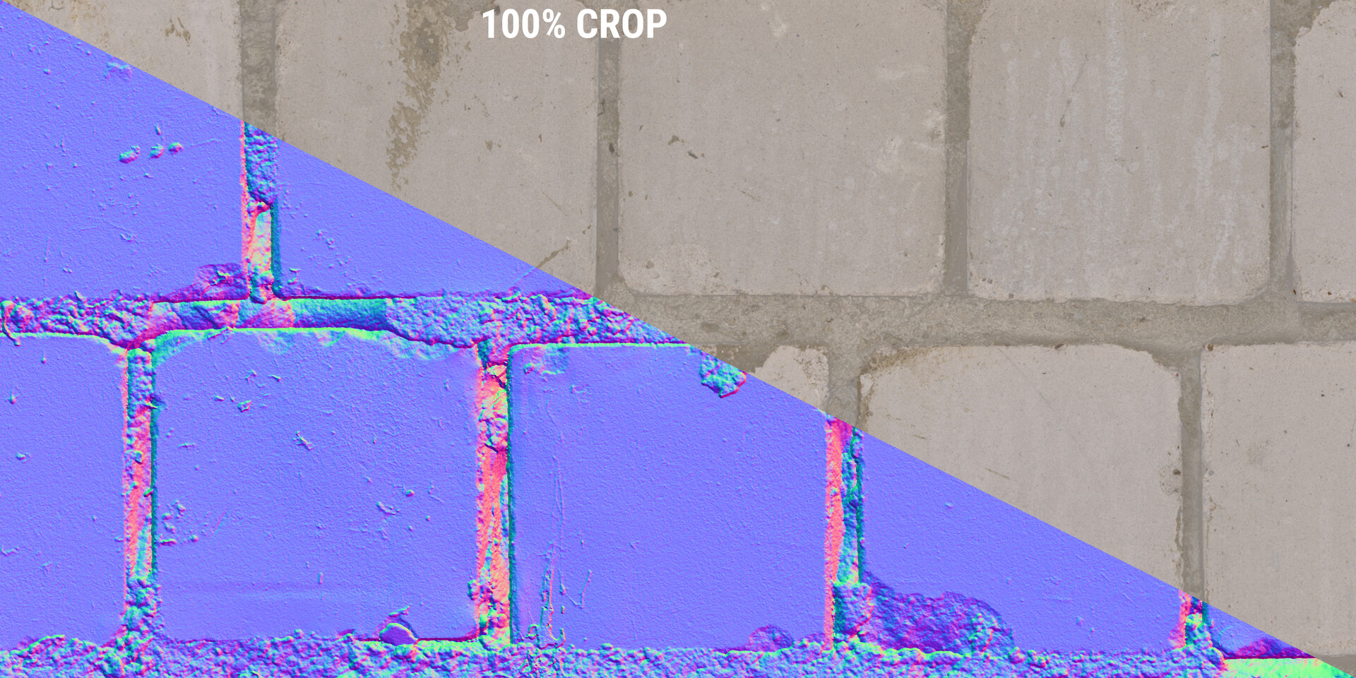 3D Scanned Textures - Concrete Block Wall Material | Photoscanned ...